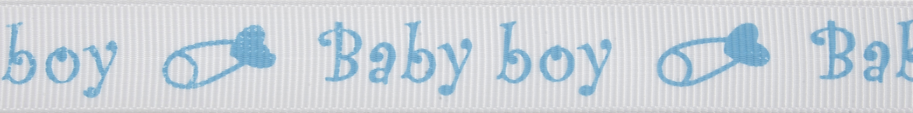 Ribbon: Grosgrain: 5m x 15mm: Baby Boy: Blue - Bowtique - Groves and Banks