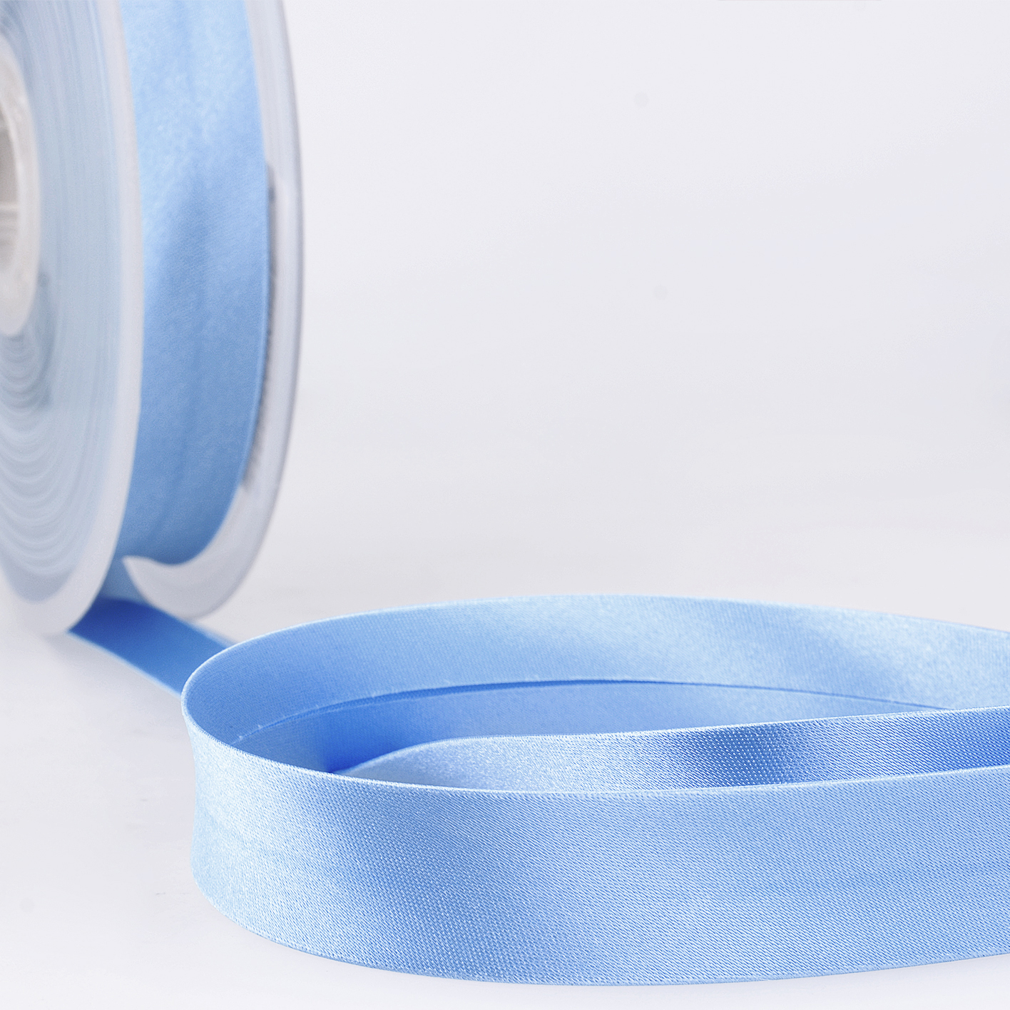 Trim: Bias Binding: Satin: 25m x 20mm: Bright Blue - Stephanoise ...