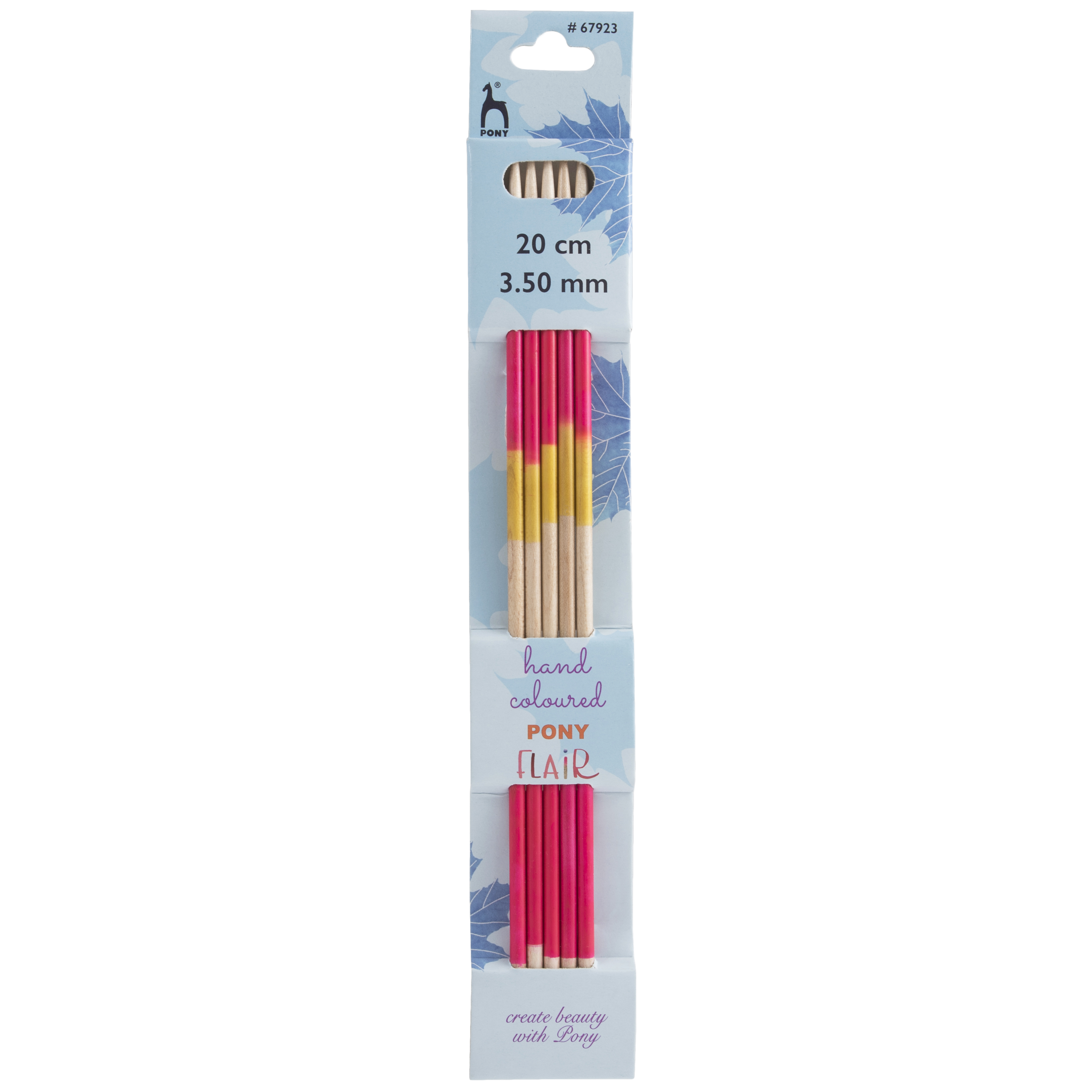 Knitting Pins: Double-Ended: Set of Five: Flair: Hand Coloured: 20cm x ...