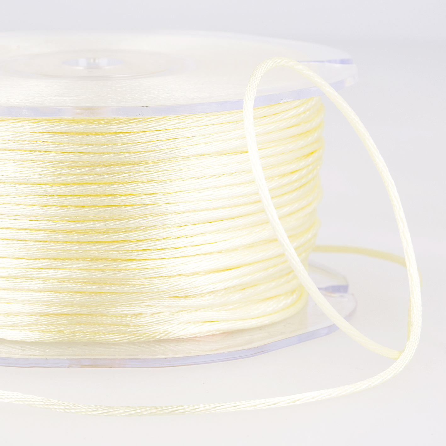 Trim: Cord: Rattail: 100m x 2mm: Ivory - Stephanoise - Groves and Banks