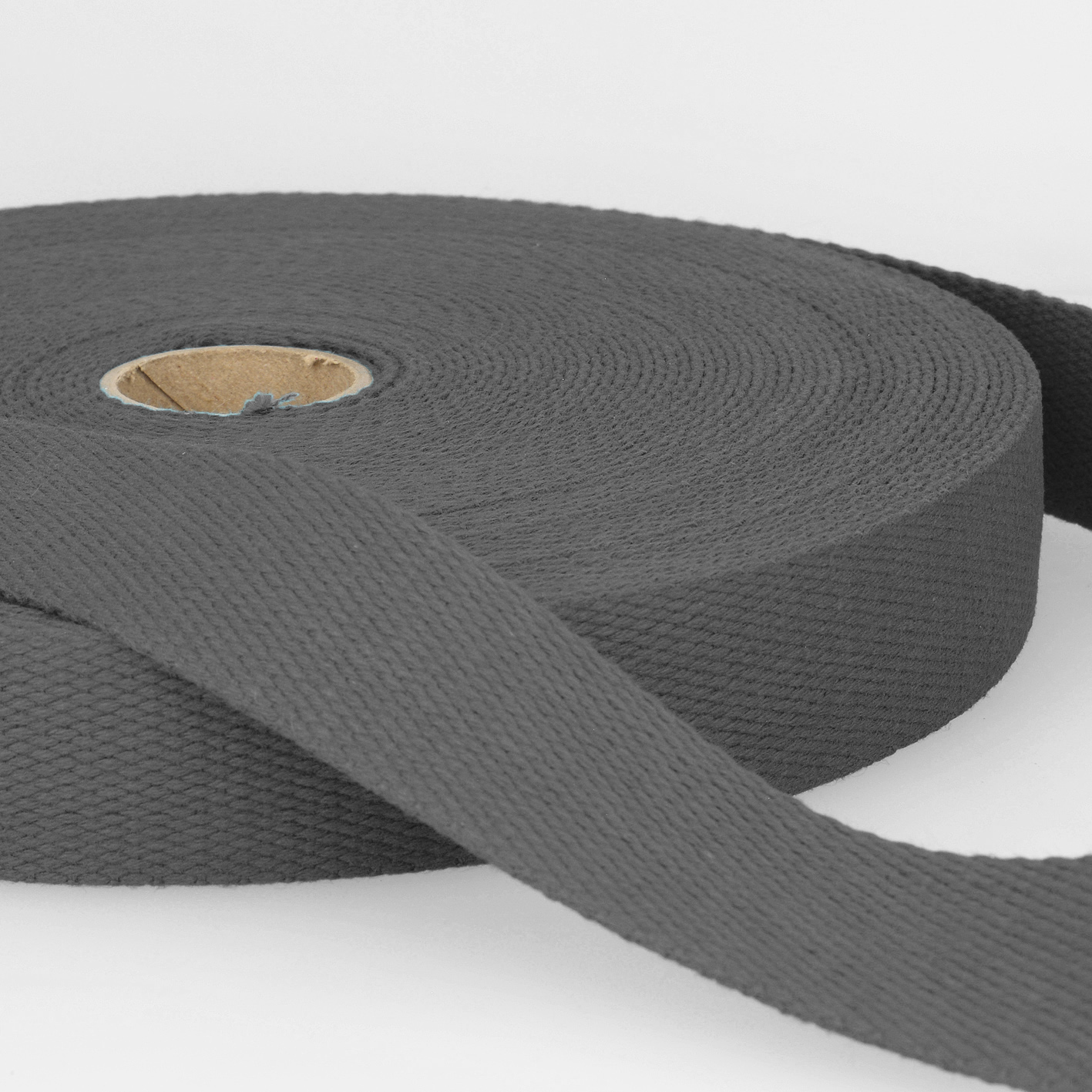 Trim: Webbing: Cotton: 20m x 25mm: Grey Black - Stephanoise - Groves ...