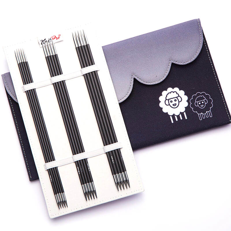 Knitting Pins: Double-Ended: Karbonz: Deluxe Set: 15cm - KnitPro ...