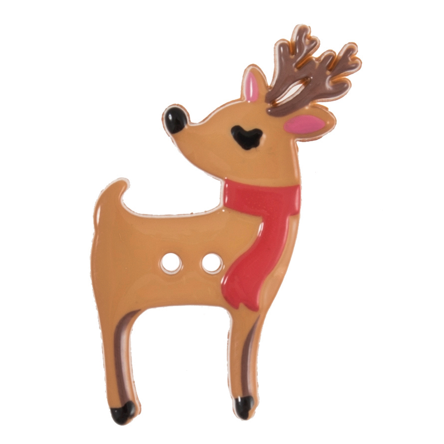 Buttons: Christmas: Reindeer: 30 Pieces - Trimits Loose Buttons ...