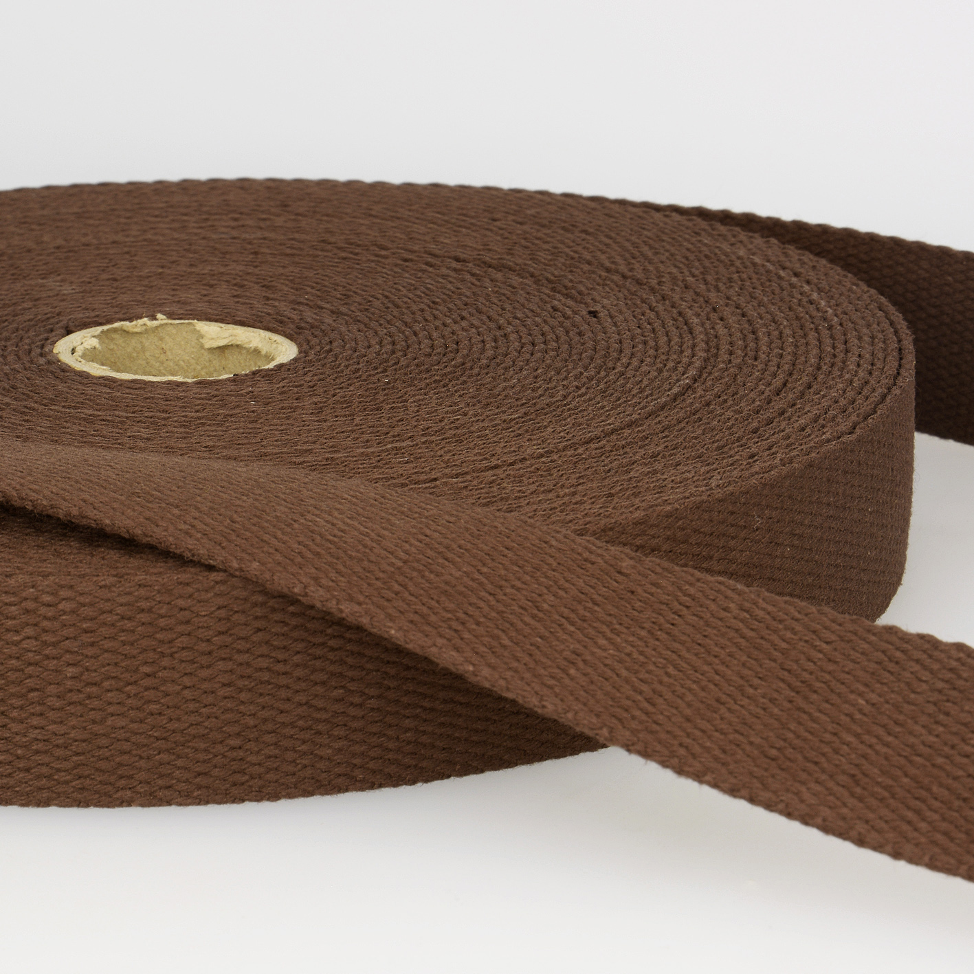 Trim: Webbing: Cotton: 20m x 40mm: Dark Brown - Stephanoise - Groves ...