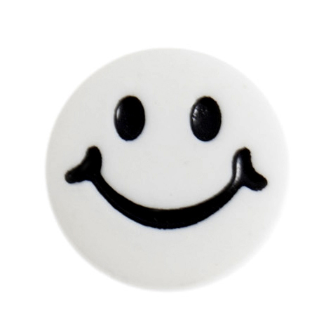 Buttons: Smiley Face: 15mm: Matt White - Trimits Loose Buttons - Groves ...