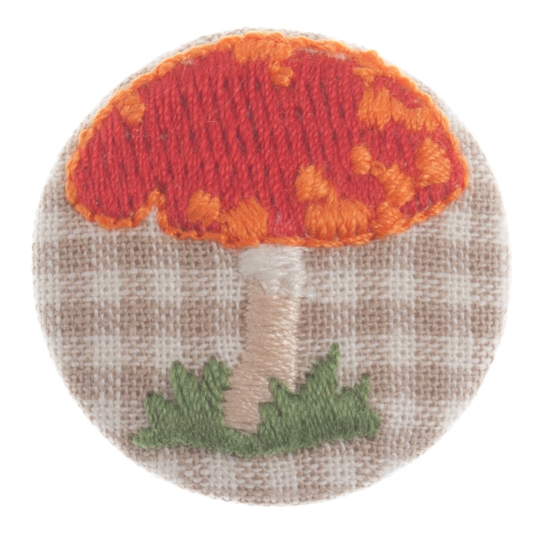 Buttons: Woodland Toadstool: 30mm: Multi - Trimits Loose Buttons ...