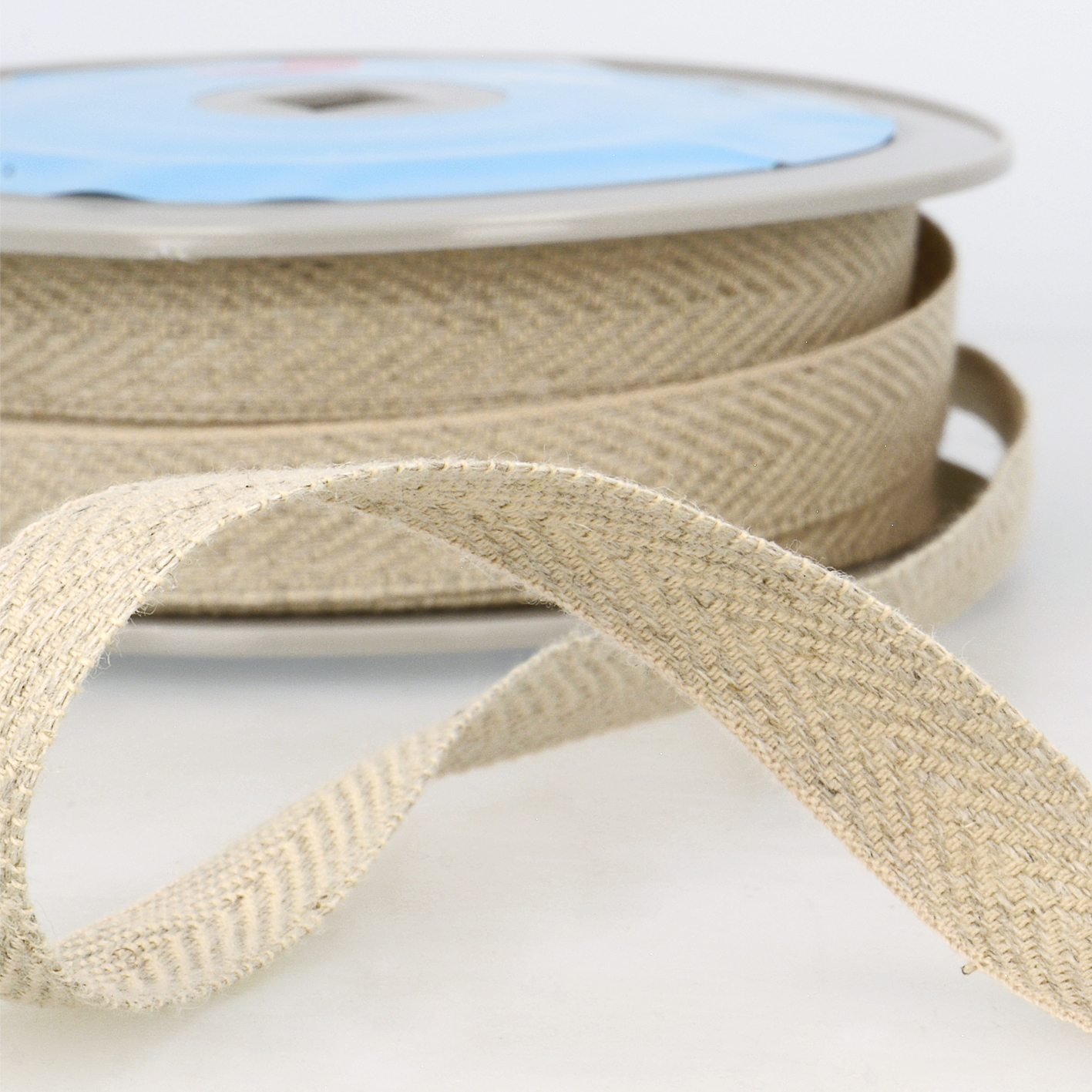 Trim: Twill Tape: Linen: 30m x 15mm: Natural - Stephanoise - Groves and ...