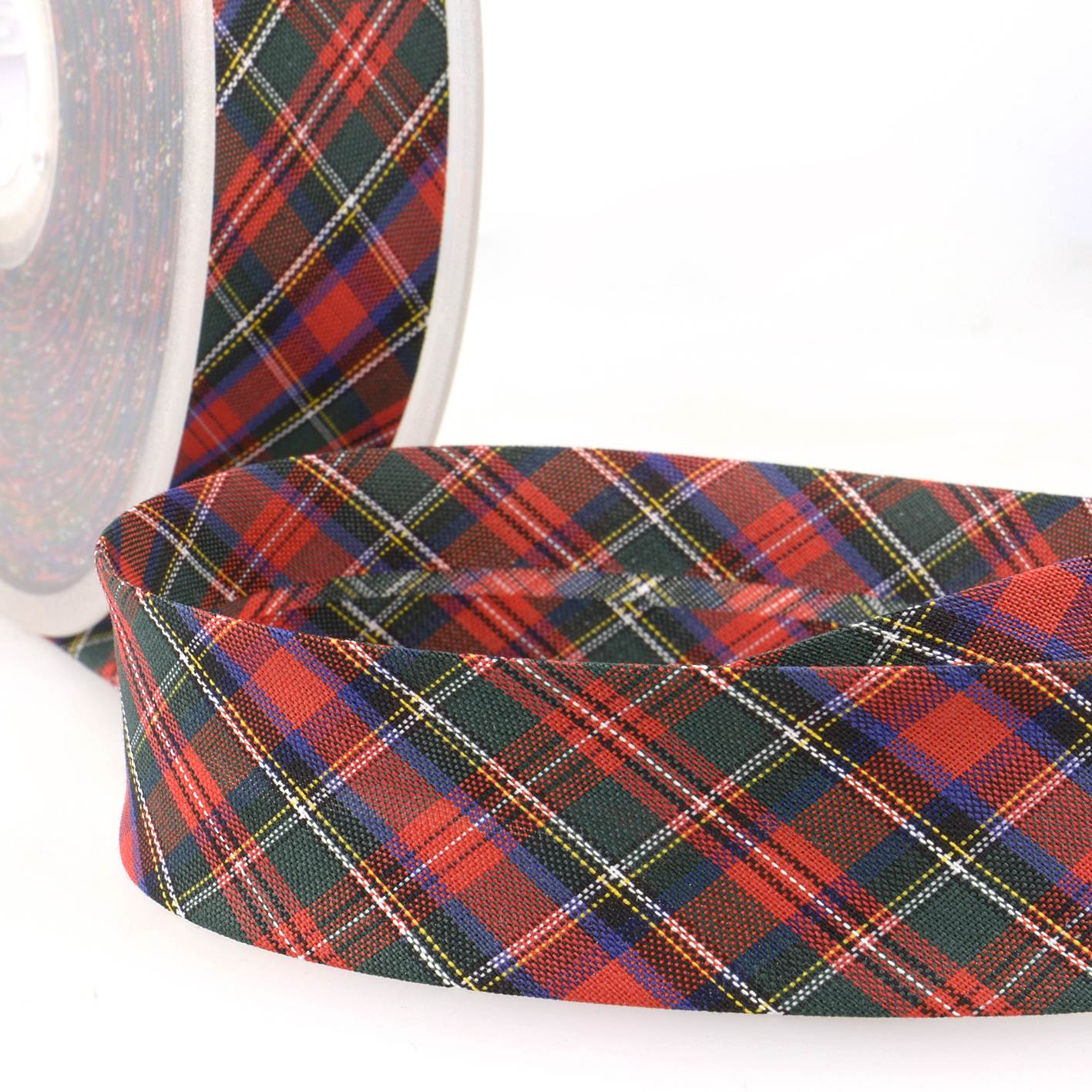 Trim: Bias Binding: Cotton: Tartan: 25m x 30mm: Multi - Stephanoise ...