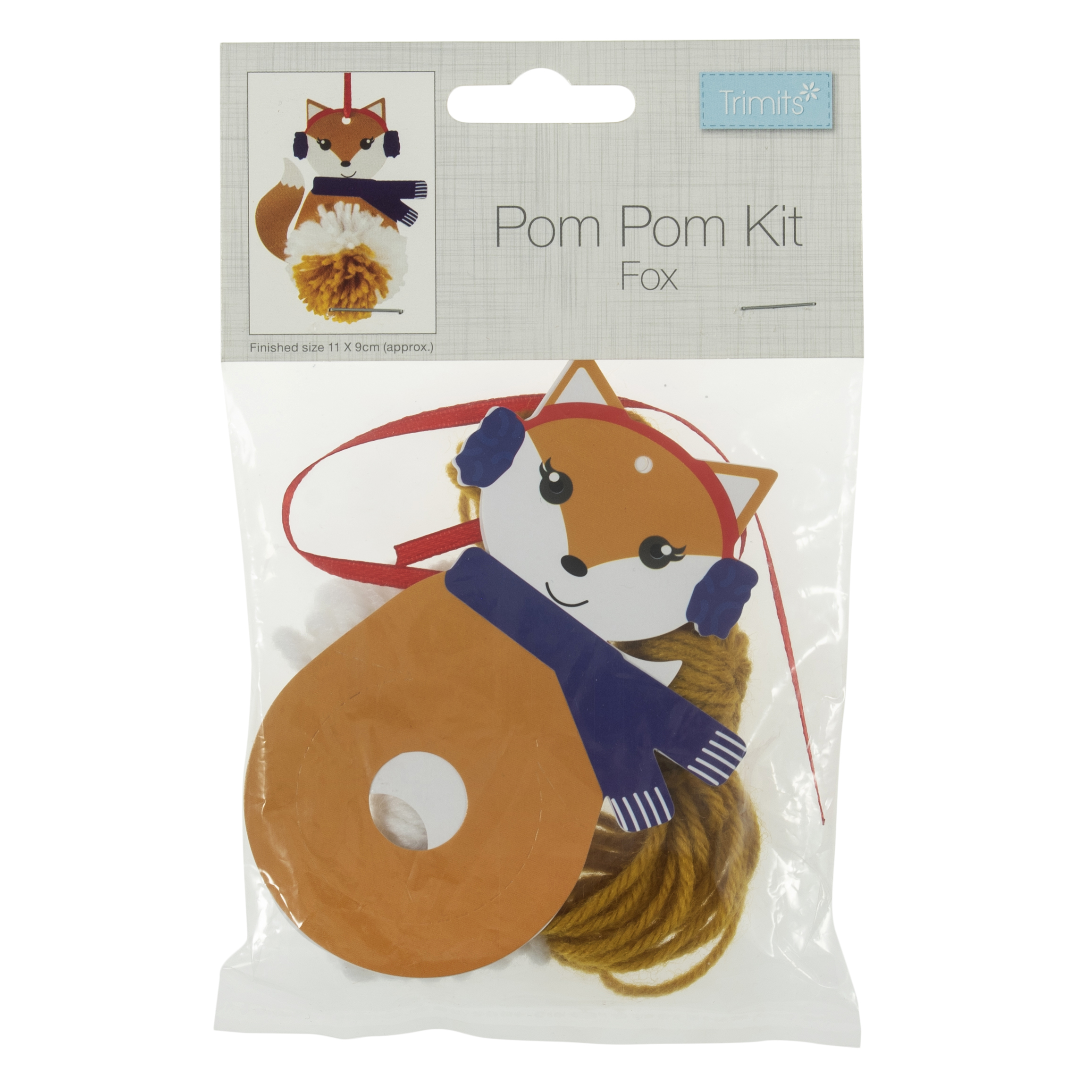 Pom Pom Decoration Kit: Fox - Trimits - Groves and Banks