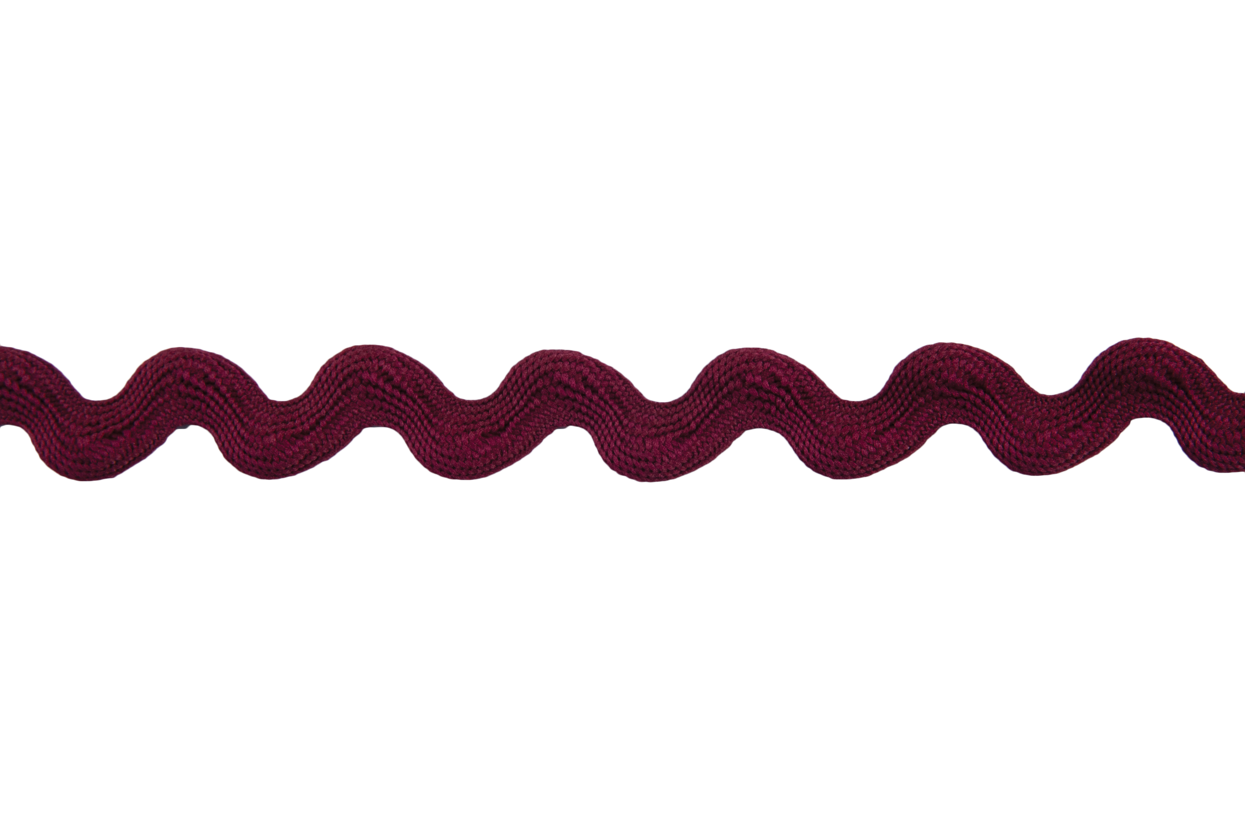 Trim: Ric Rac: Polyester: 25m x 14mm: Wine - Essential Trimmings ...