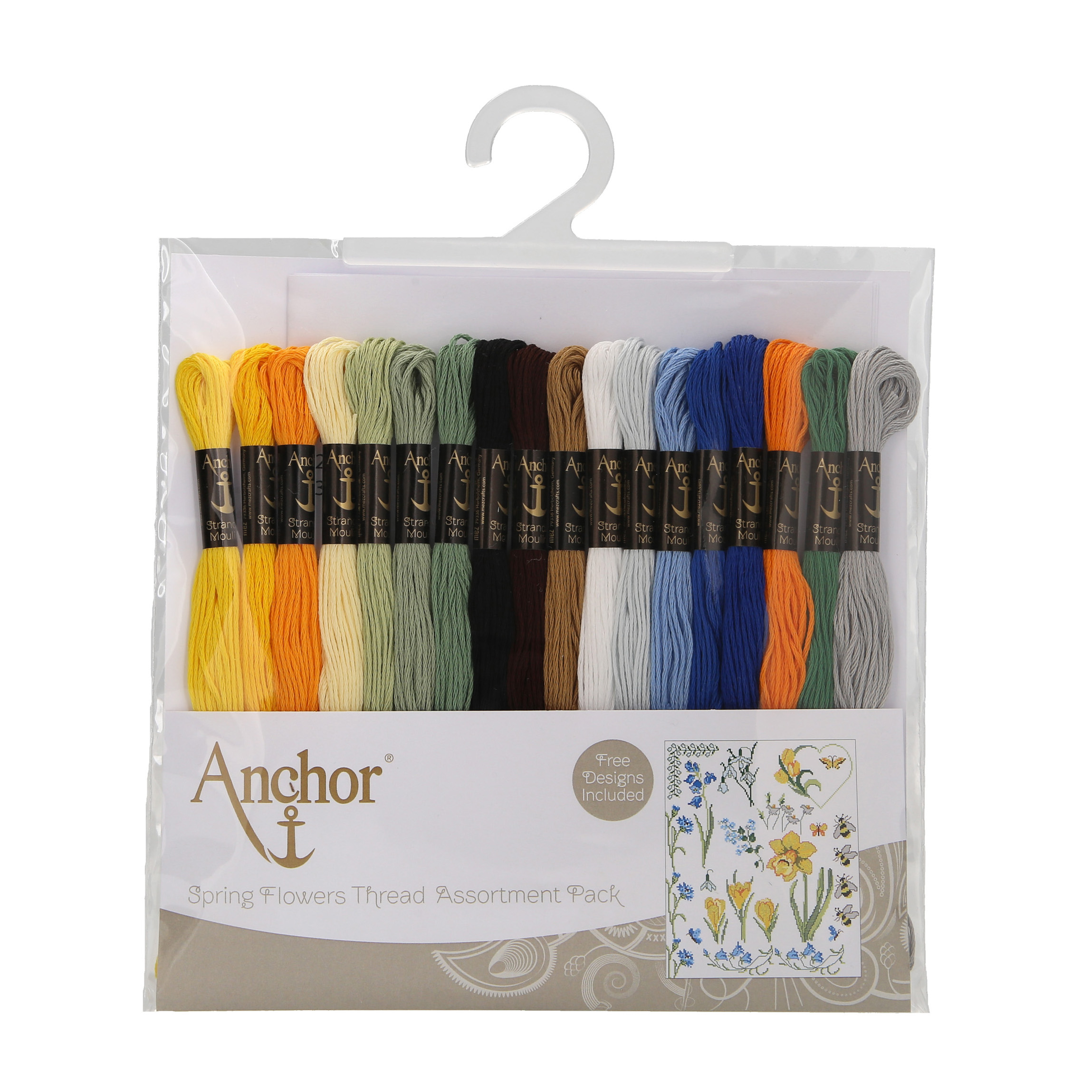Stranded Cotton: Assortment Pack: Spring Flowers: 18 Skeins - Anchor ...