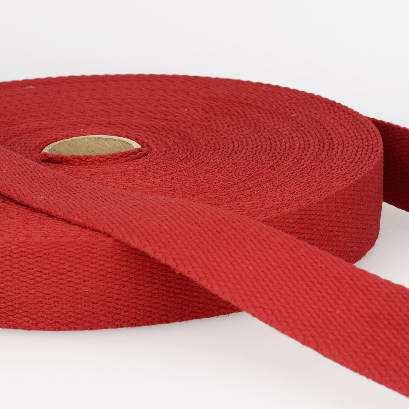 Trim: Webbing: Cotton: 20m x 25mm: Burgundy - Stephanoise - Groves and ...