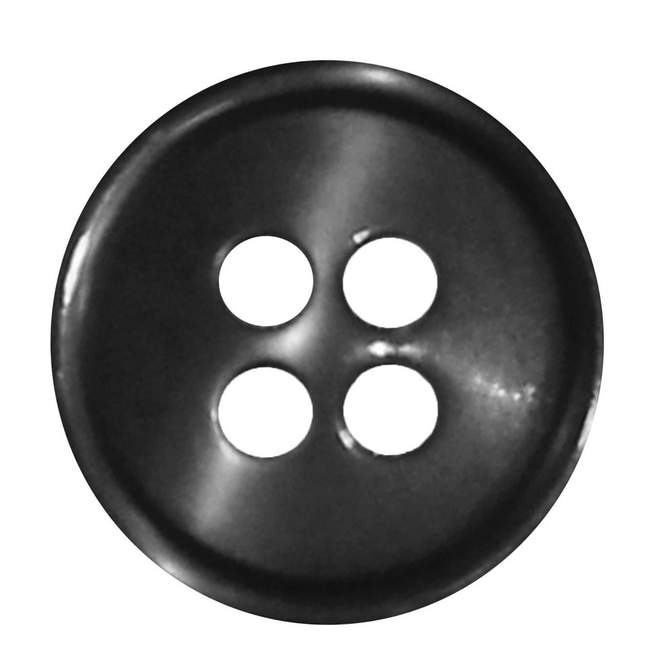 Buttons: 4-Hole: 13mm: Black - Trimits Loose Buttons - Groves and Banks