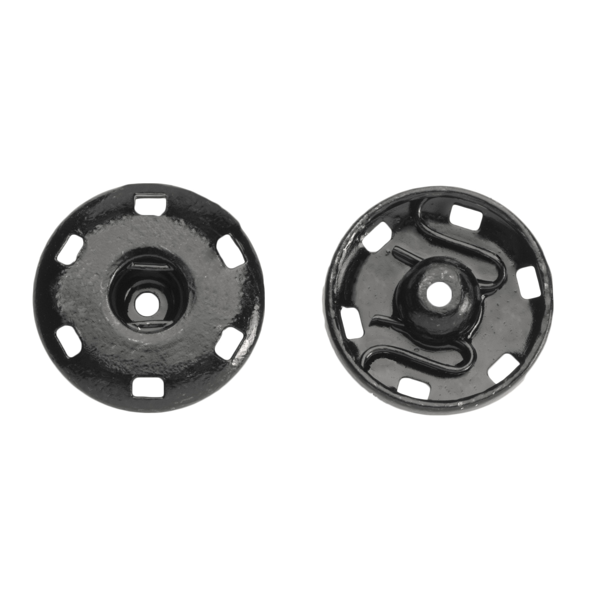 Snap Fasteners: Black: 21mm: 3 Pieces - Milward - Groves and Banks