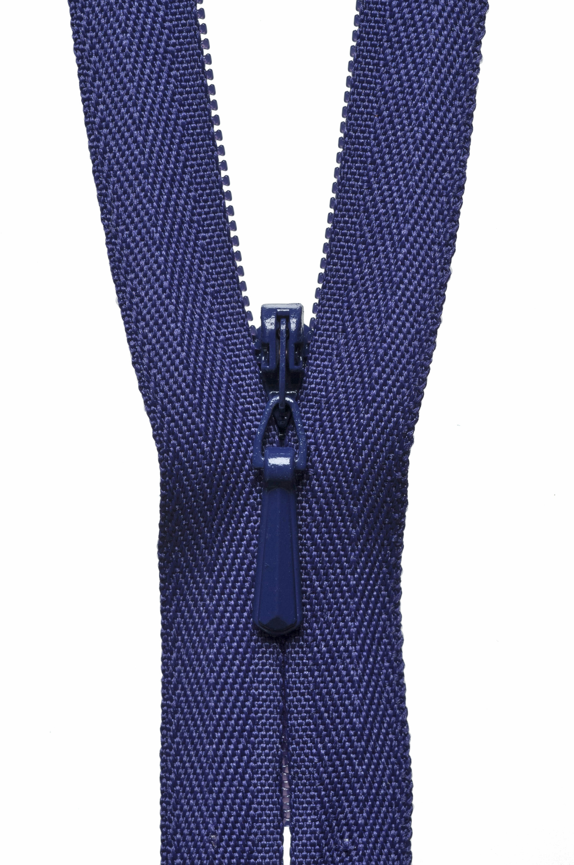 Concealed Zip: 56cm: Dark Purple - YKK - Groves and Banks
