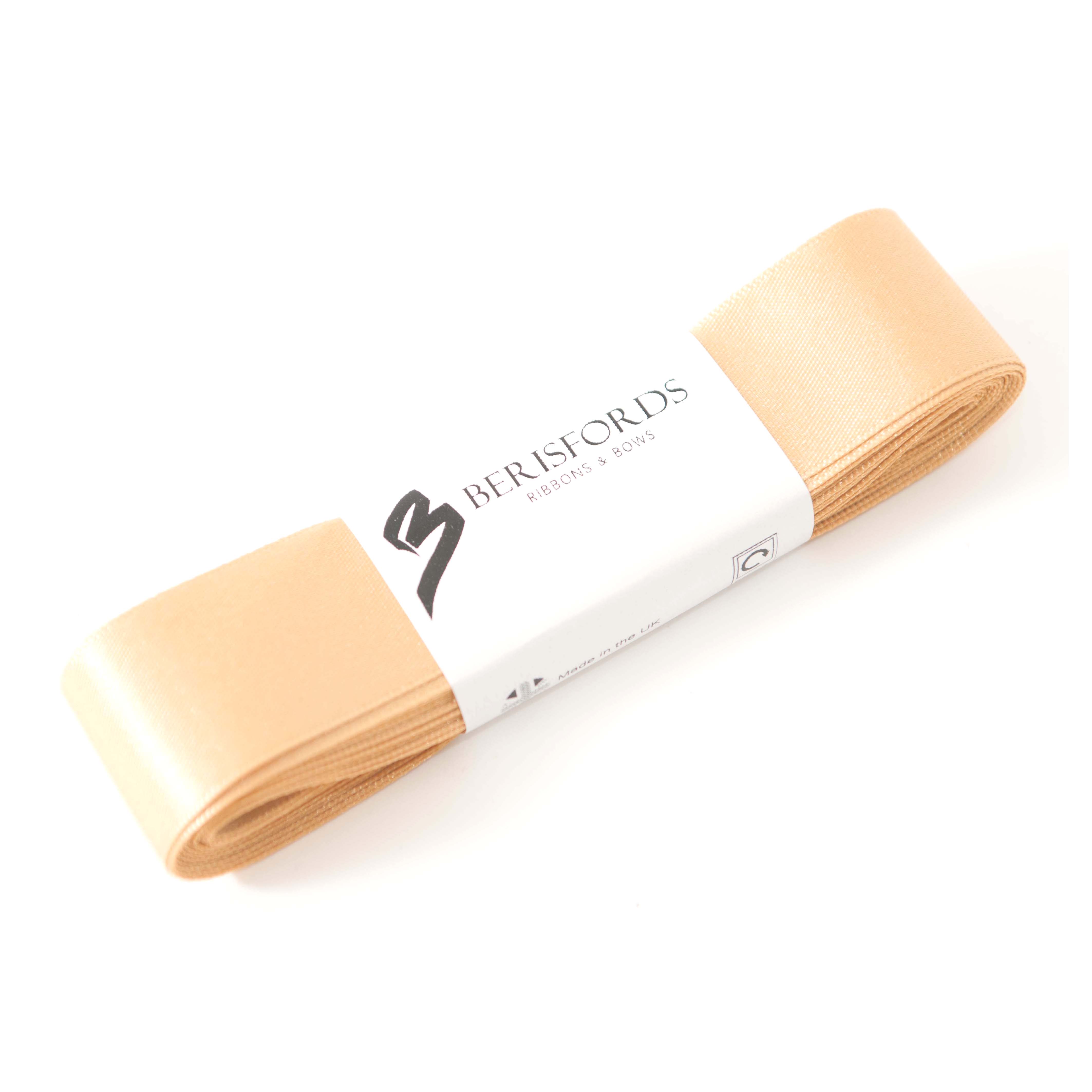 Ribbon Pack: Satin: 5m x 25mm: 4 Pieces: Honey Gold - Berisfords ...