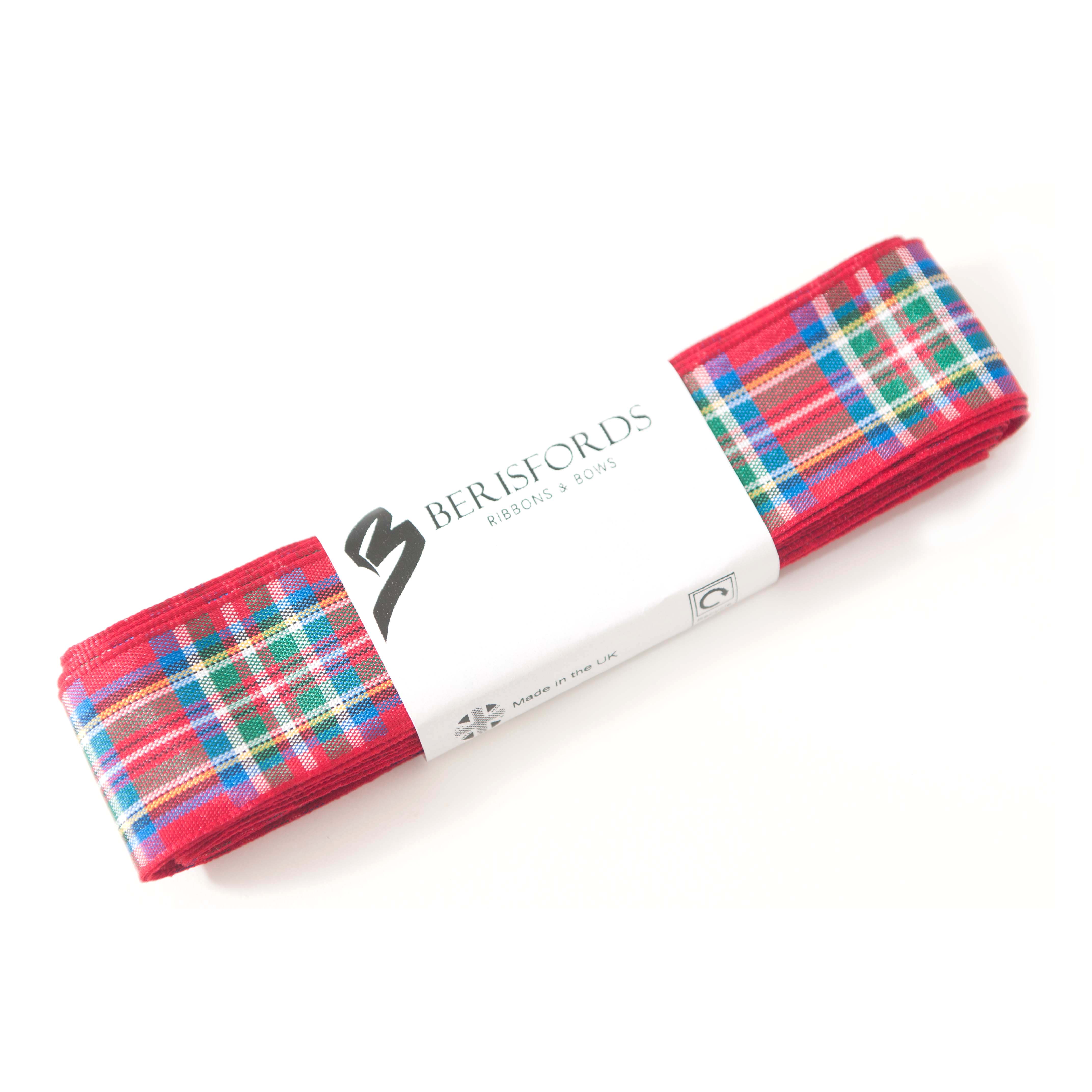 Ribbon Pack: Tartan 5m x 25mm: 4 Pieces: Royal Stewart - Berisfords ...