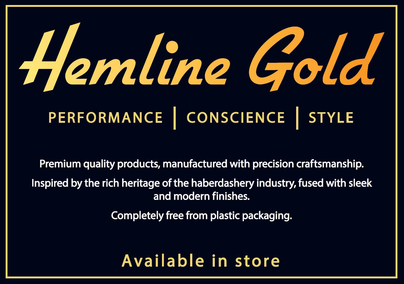 Hemline Gold: Window Sticker - Hemline Gold - Groves and Banks