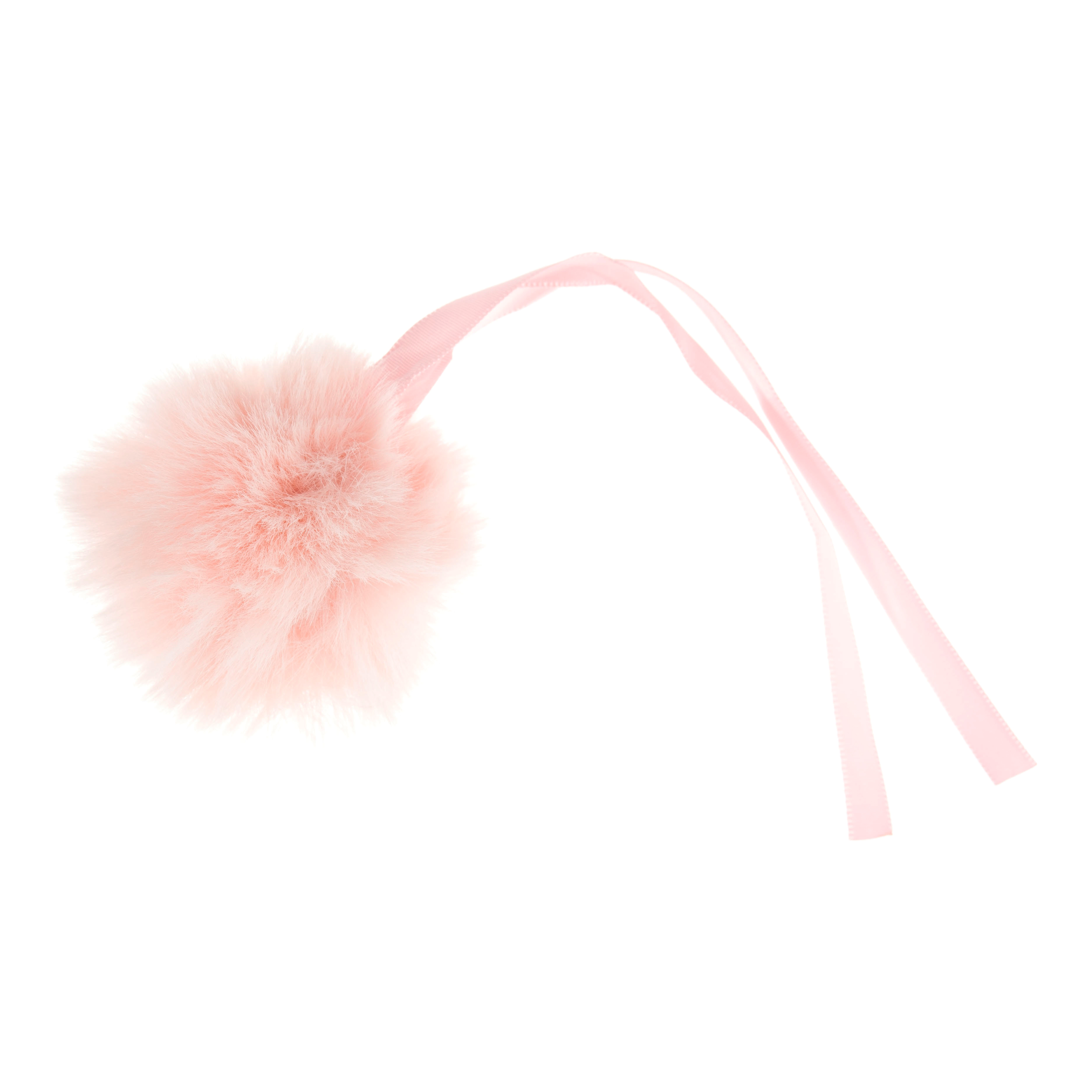 Pom Pom: Faux Fur: 6cm: 1 Piece: Baby Pink - Trimits - Groves and Banks