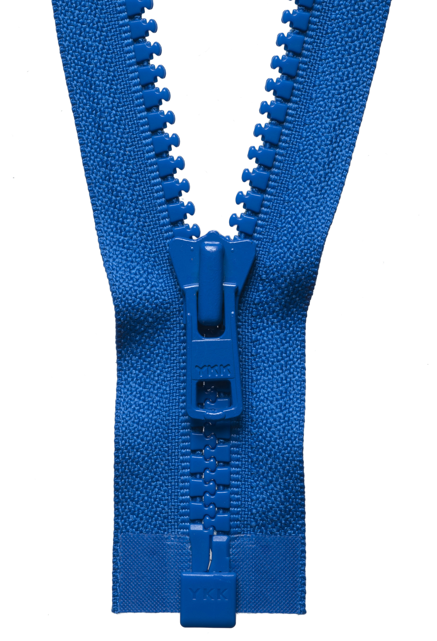 Vislon Heavyweight Open End Zip: 66cm: Bright Blue - YKK - Groves and Banks