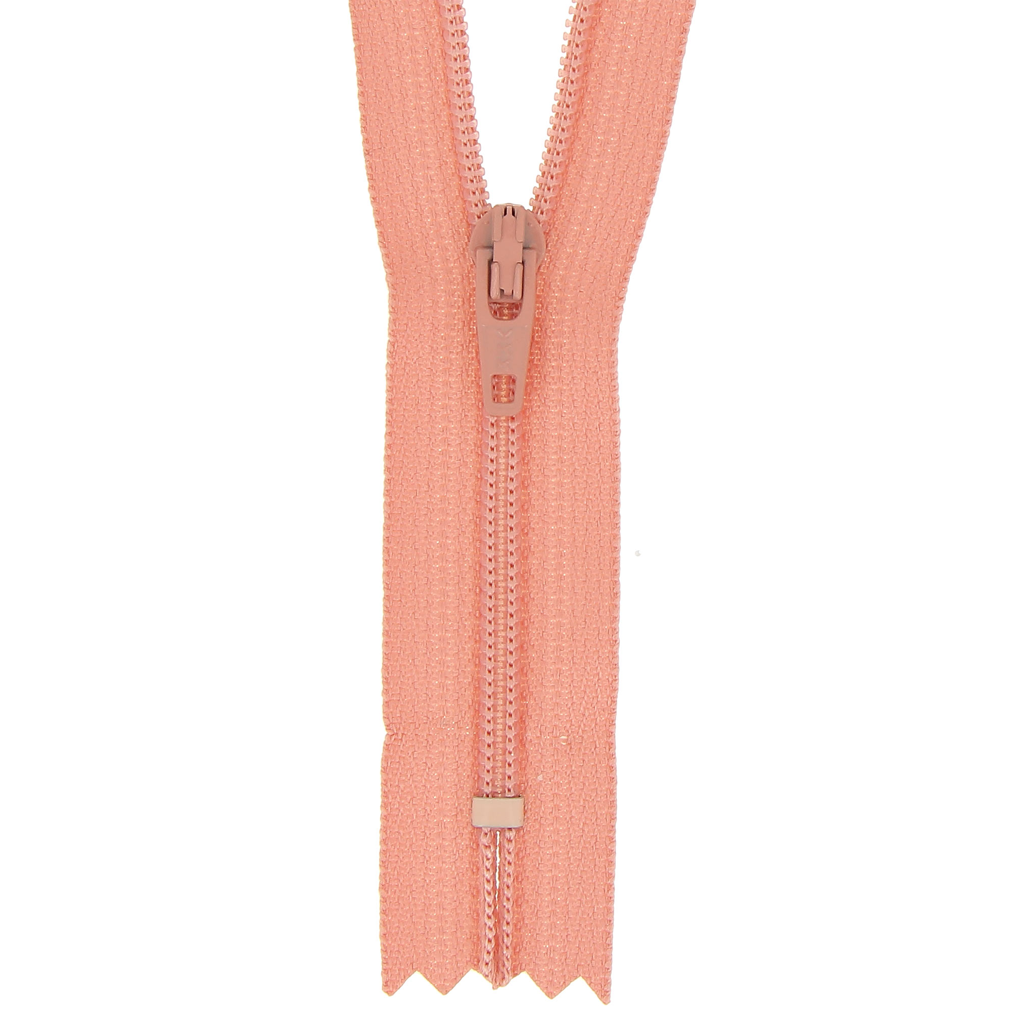 Nylon Dress & Skirt Zip: 35cm: Dark Peach - Milward Zips - Groves and Banks