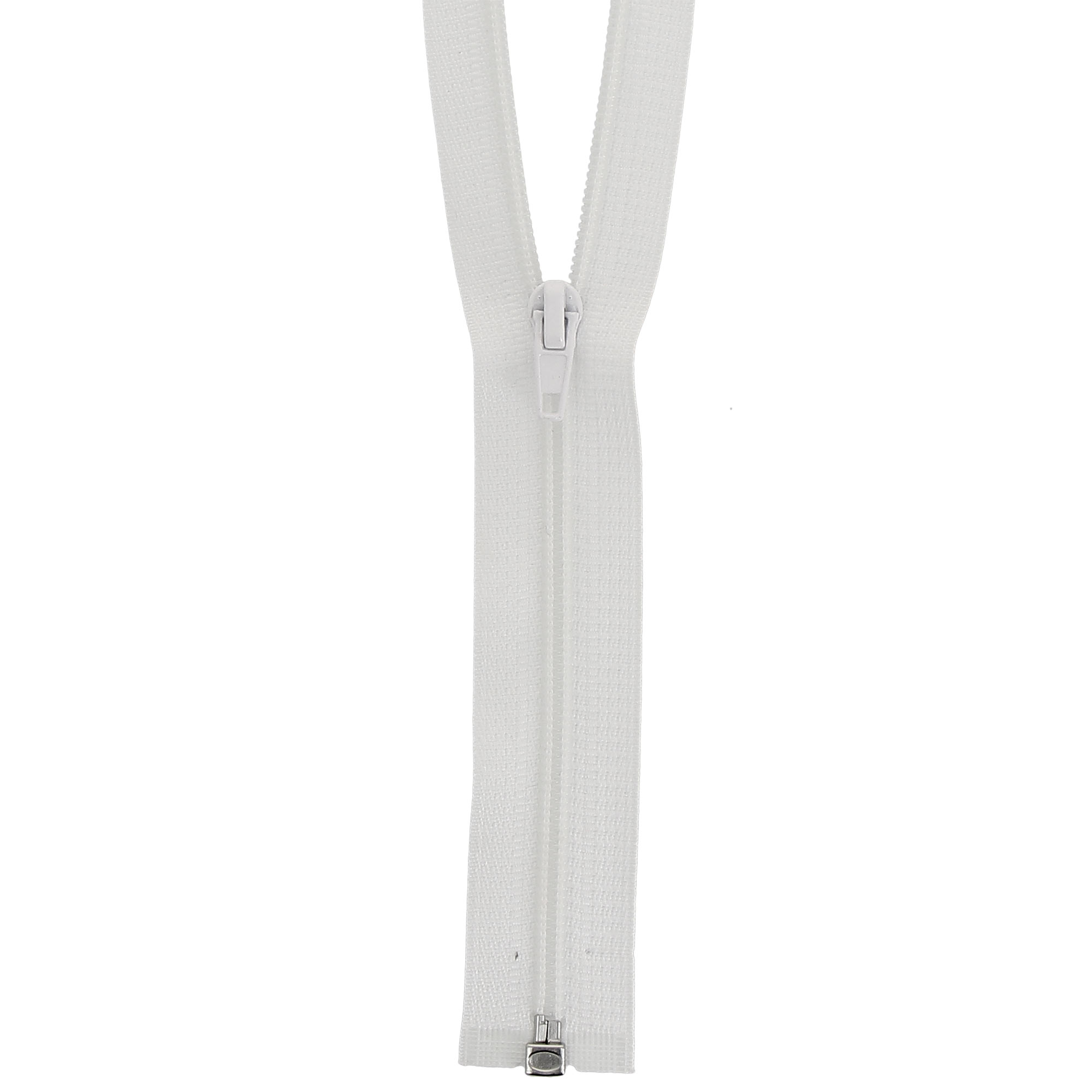 Light-Weight Open End Zip: 35cm: White - Milward Zips - Groves and Banks
