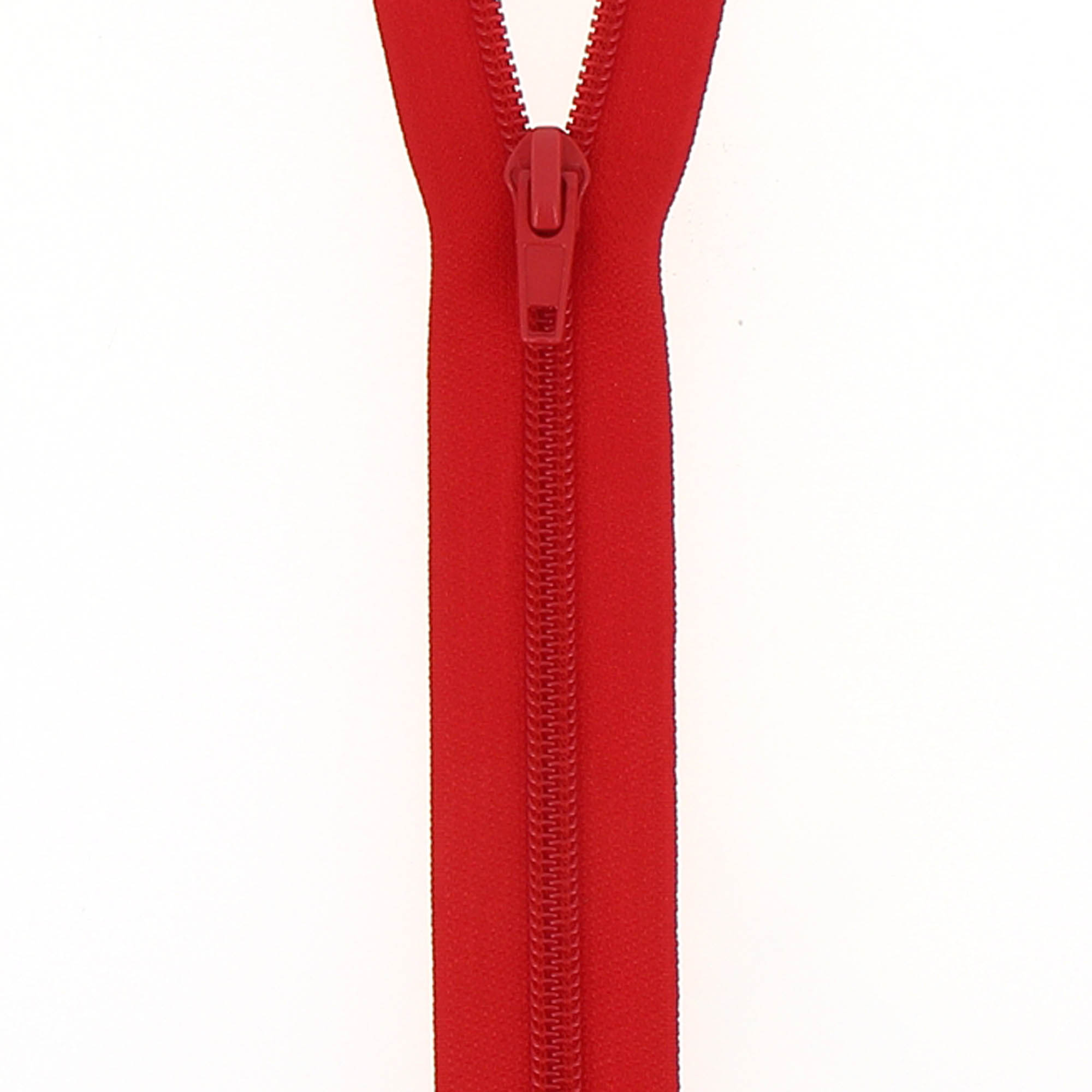 Nylon Open End Zip: 65cm: Red - Milward - Groves and Banks