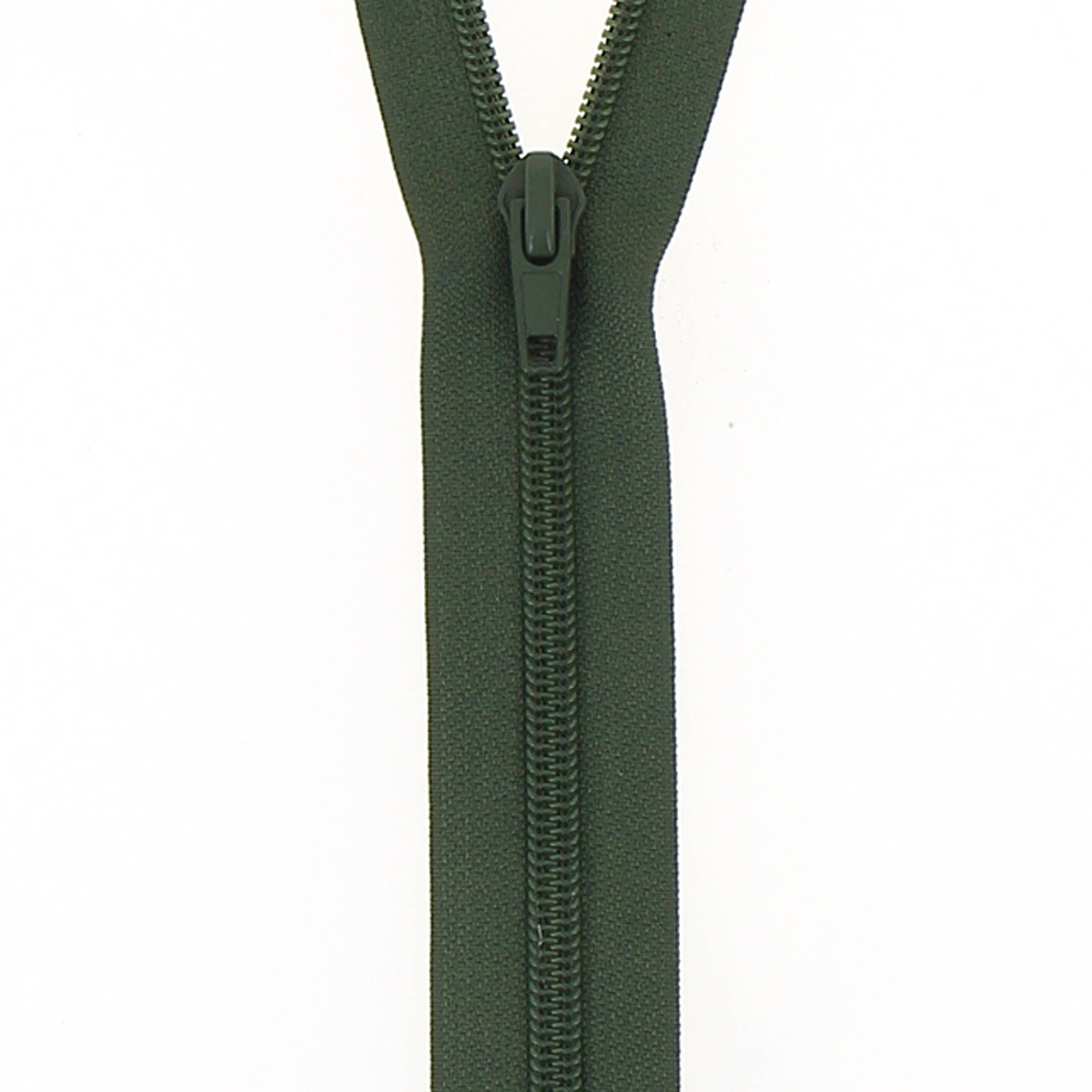 Nylon Open End Zip: 65cm: Spruce - Milward Zips - Groves and Banks