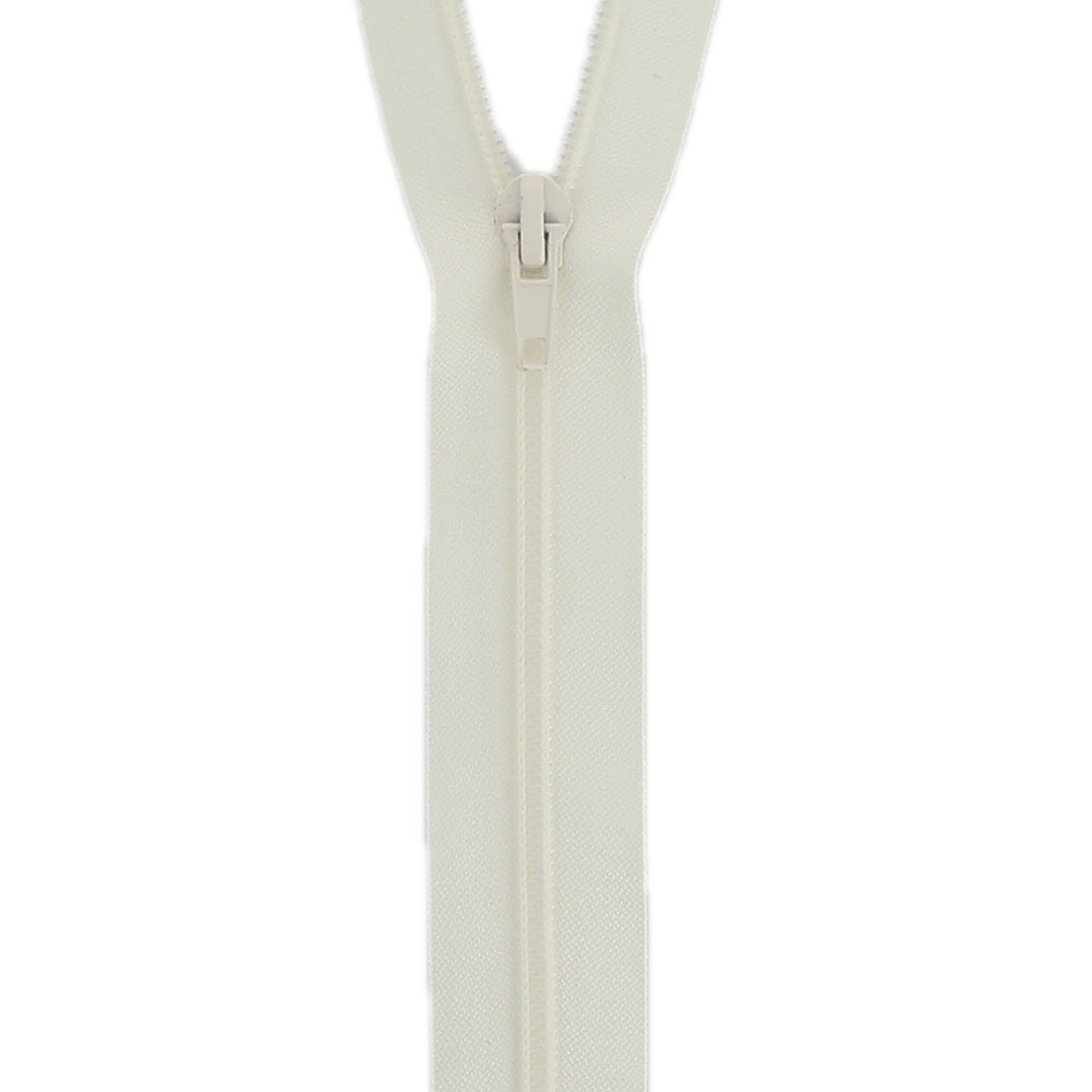 Nylon Open End Zip: 80cm: Cream - Milward Zips - Groves and Banks