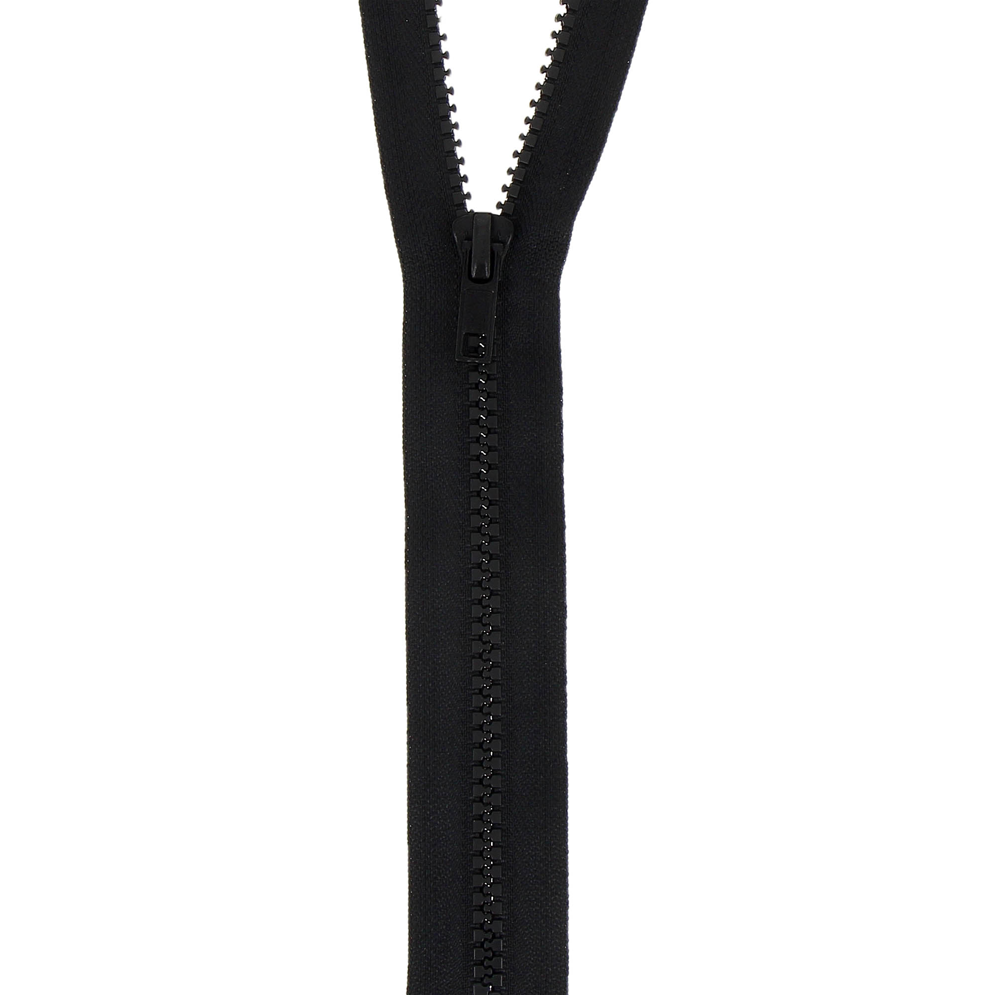 Chunky Open End Zip: 30cm: Black - Milward Zips - Groves and Banks