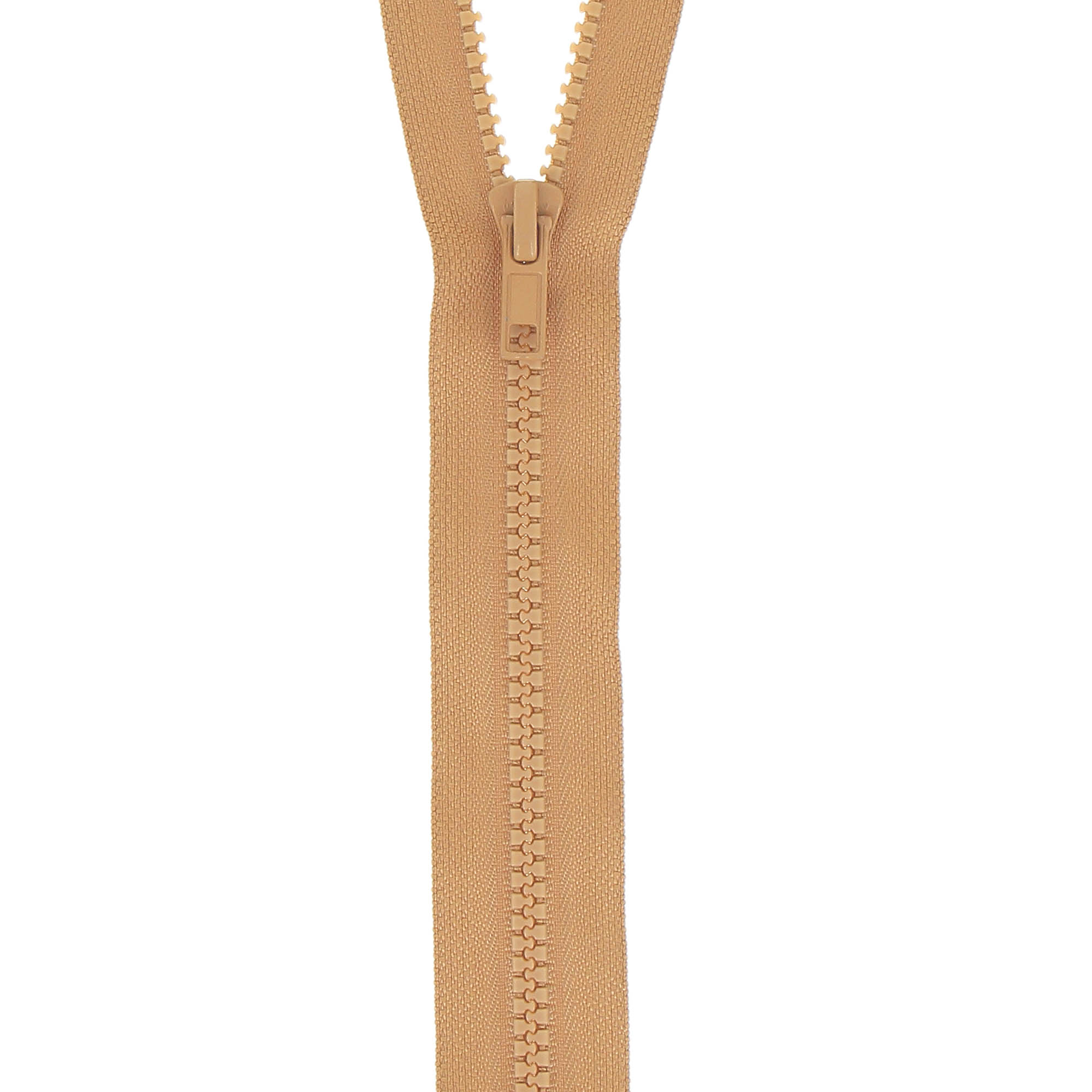 Chunky Open End Zip: 45cm: Old Gold - Milward Zips - Groves and Banks