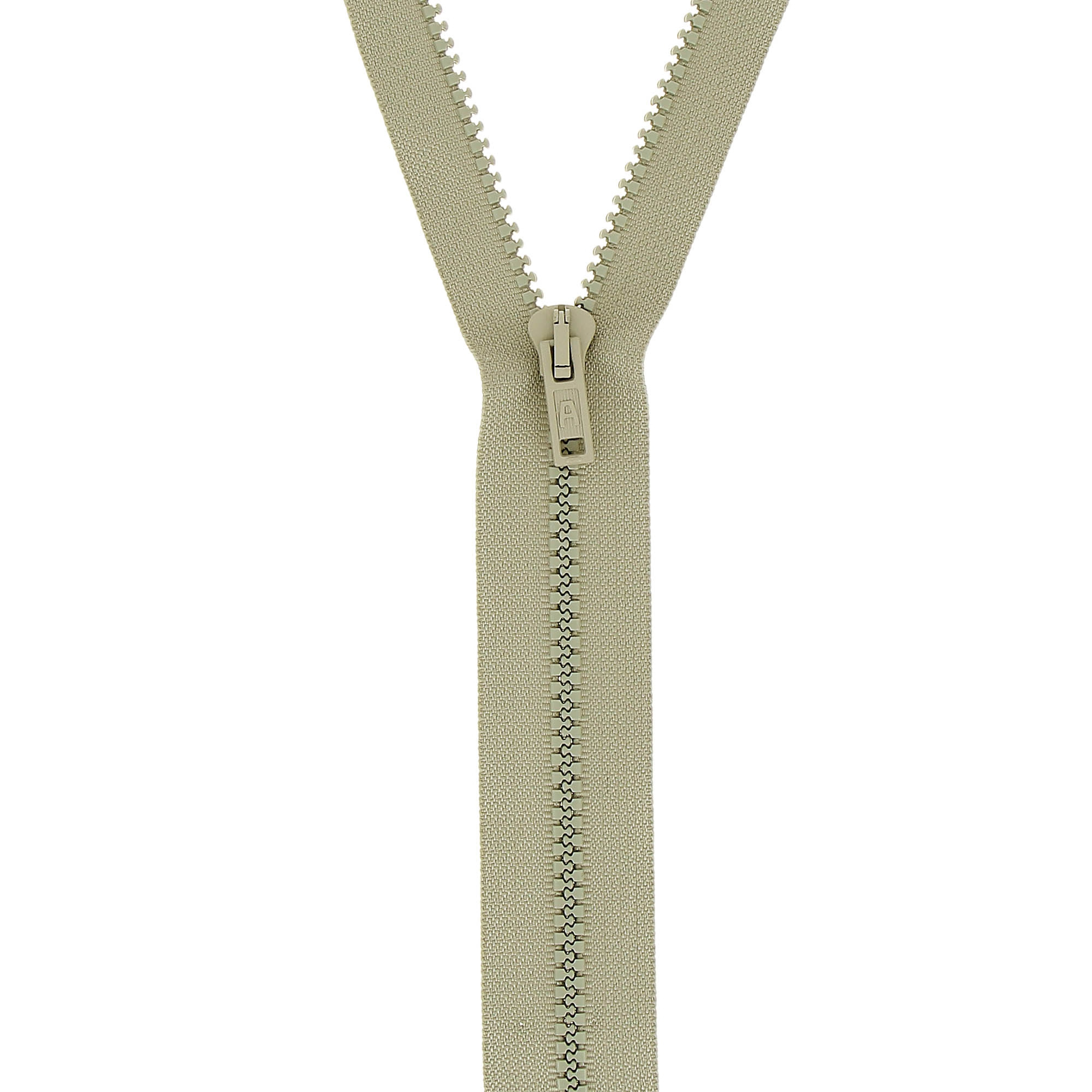 Chunky Open End Zip: 45cm: Mid Grey - Milward Zips - Groves and Banks