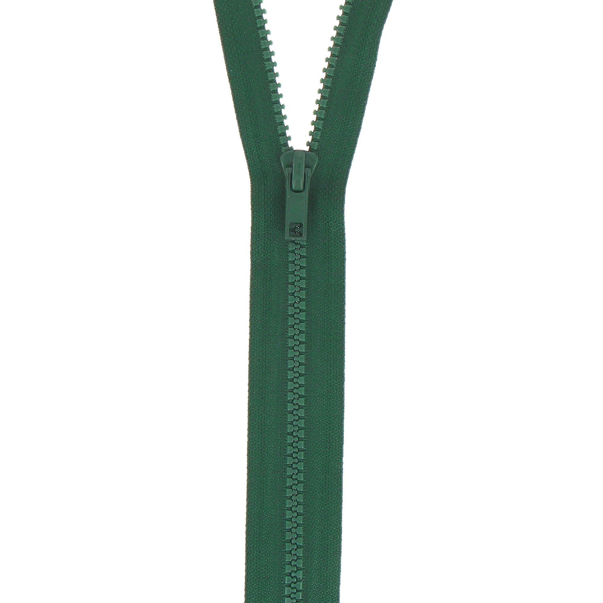 Chunky Open End Zip: 55cm: Bottle Green - Milward Zips - Groves and Banks