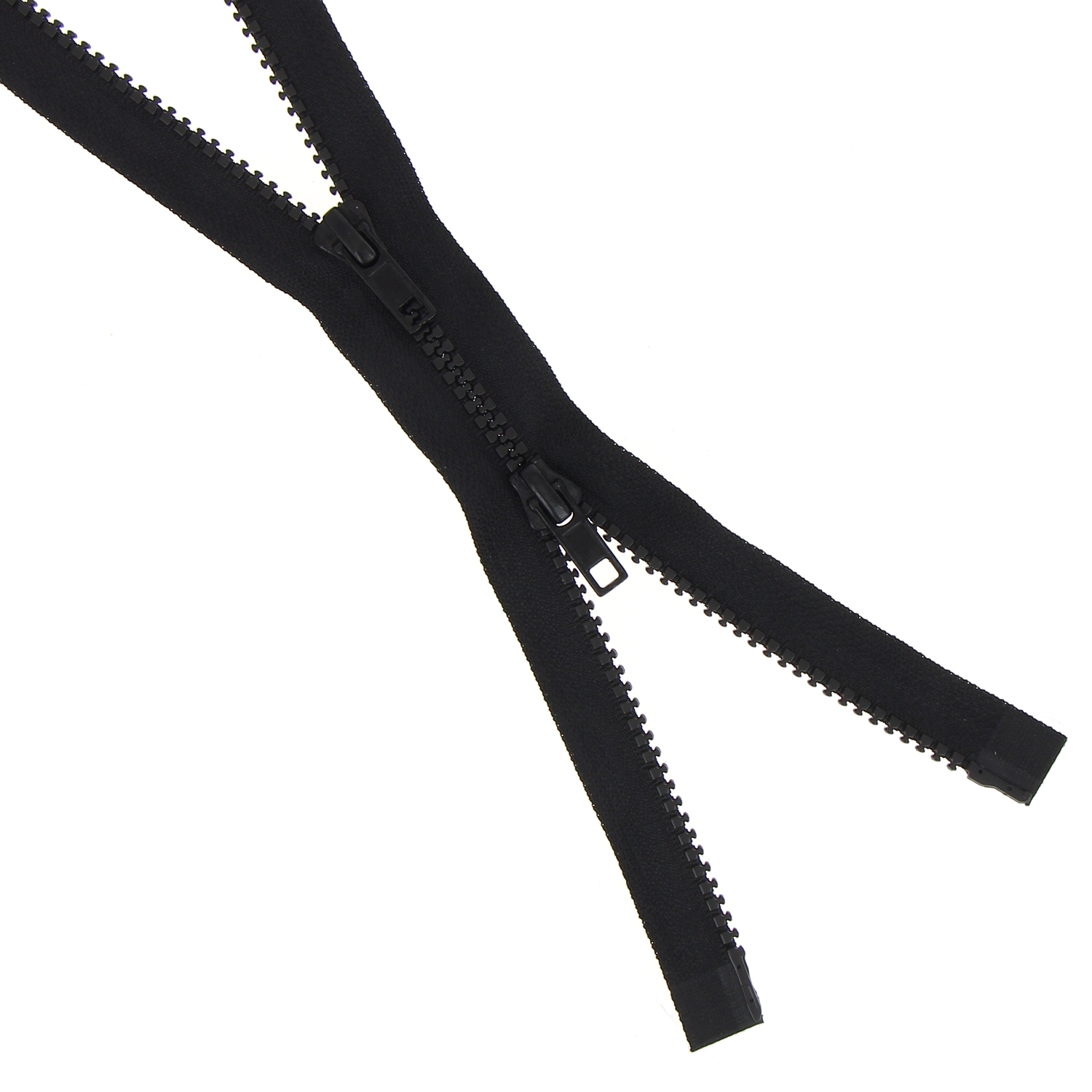 Chunky Open End 2 Way Zip: 150cm: Black - Milward Zips - Groves and Banks