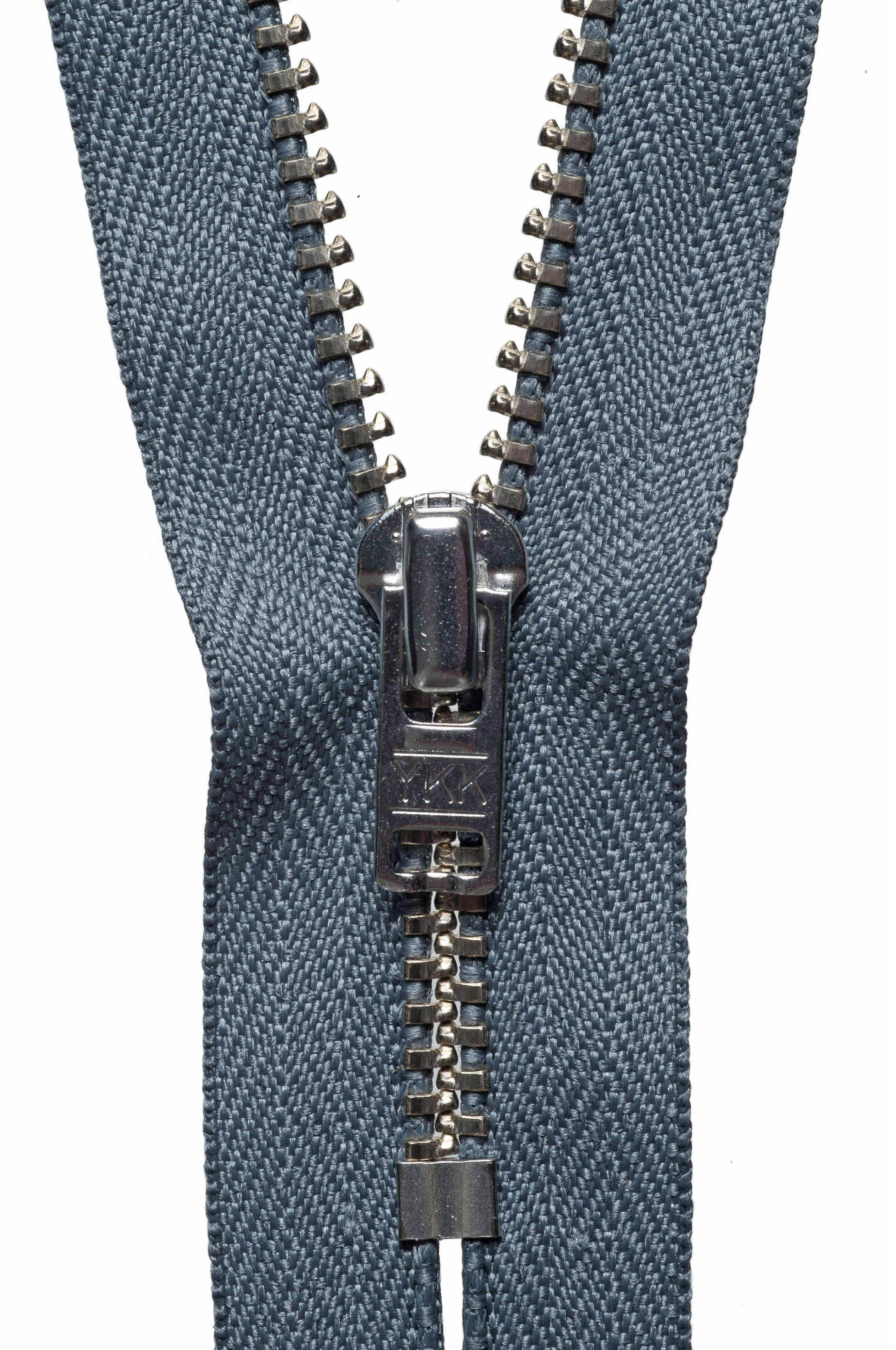 Metal Trouser Zip: 15cm or 5.90in: Dark Grey - YKK - Groves and Banks