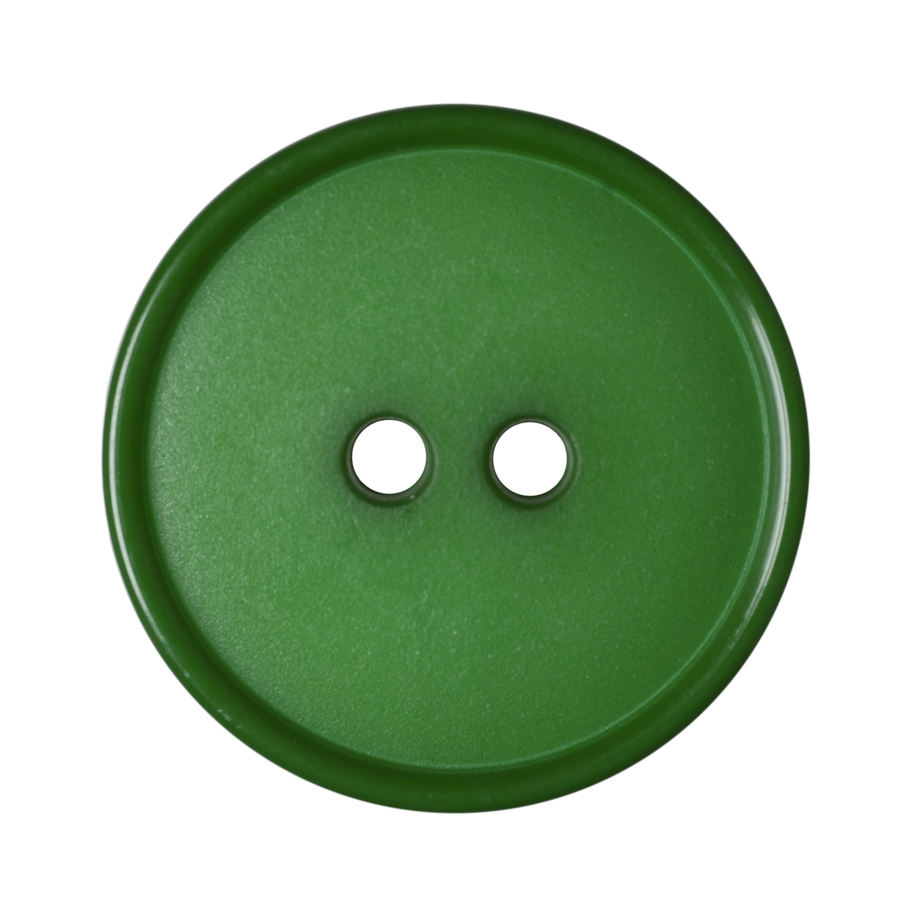 Buttons: Flat Top: Narrow Rim: 2-Hole: 20mm: Emerald - Trimits Loose ...