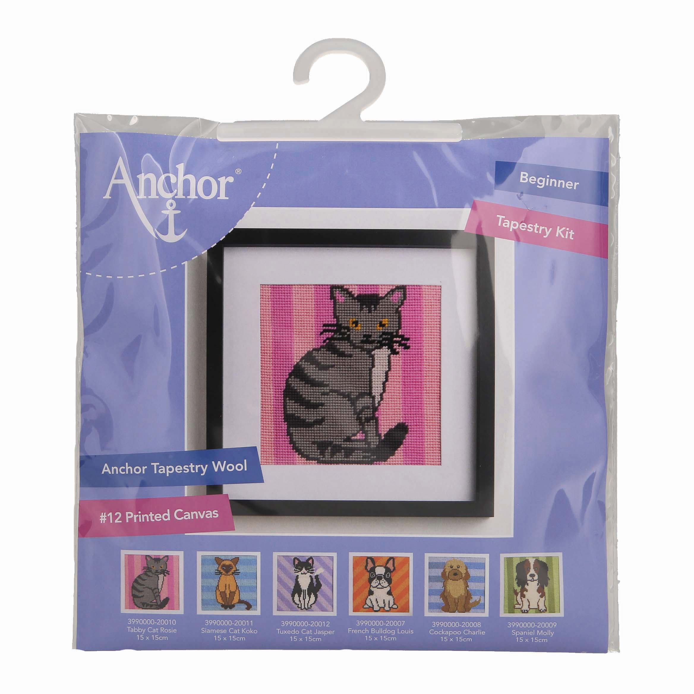 Tapestry Kit: Pets Collection: Tabby Cat Rosie - Anchor - Groves and Banks