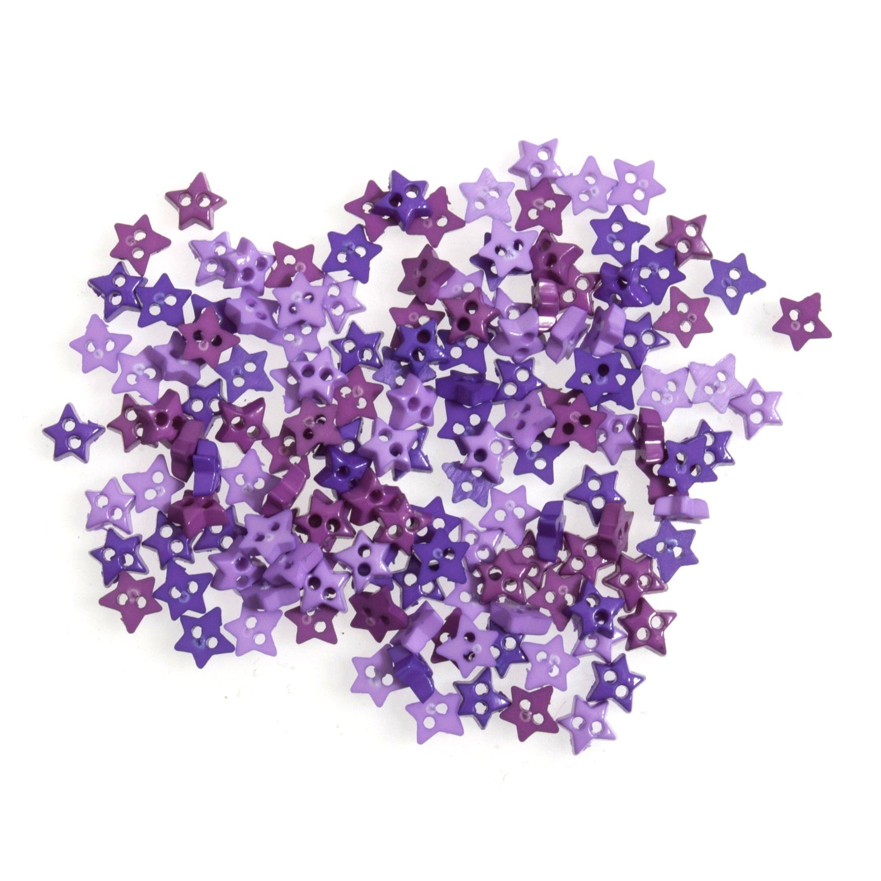 Buttons: Craft: Mini: Star: 6mm: Purple: Pack of 5g - Trimits - Groves ...