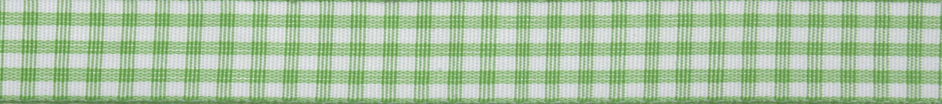 Ribbon: Gingham: 5m x 15mm: Green - Bowtique - Groves and Banks