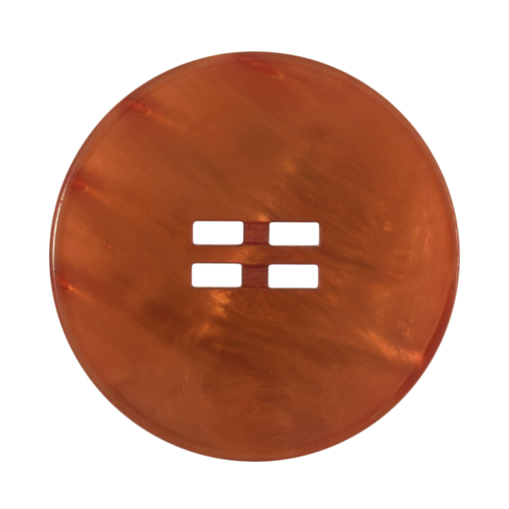 Button: 38mm: Pearlised: 4 Hole: Burnt Orange - Trimits Loose Buttons ...