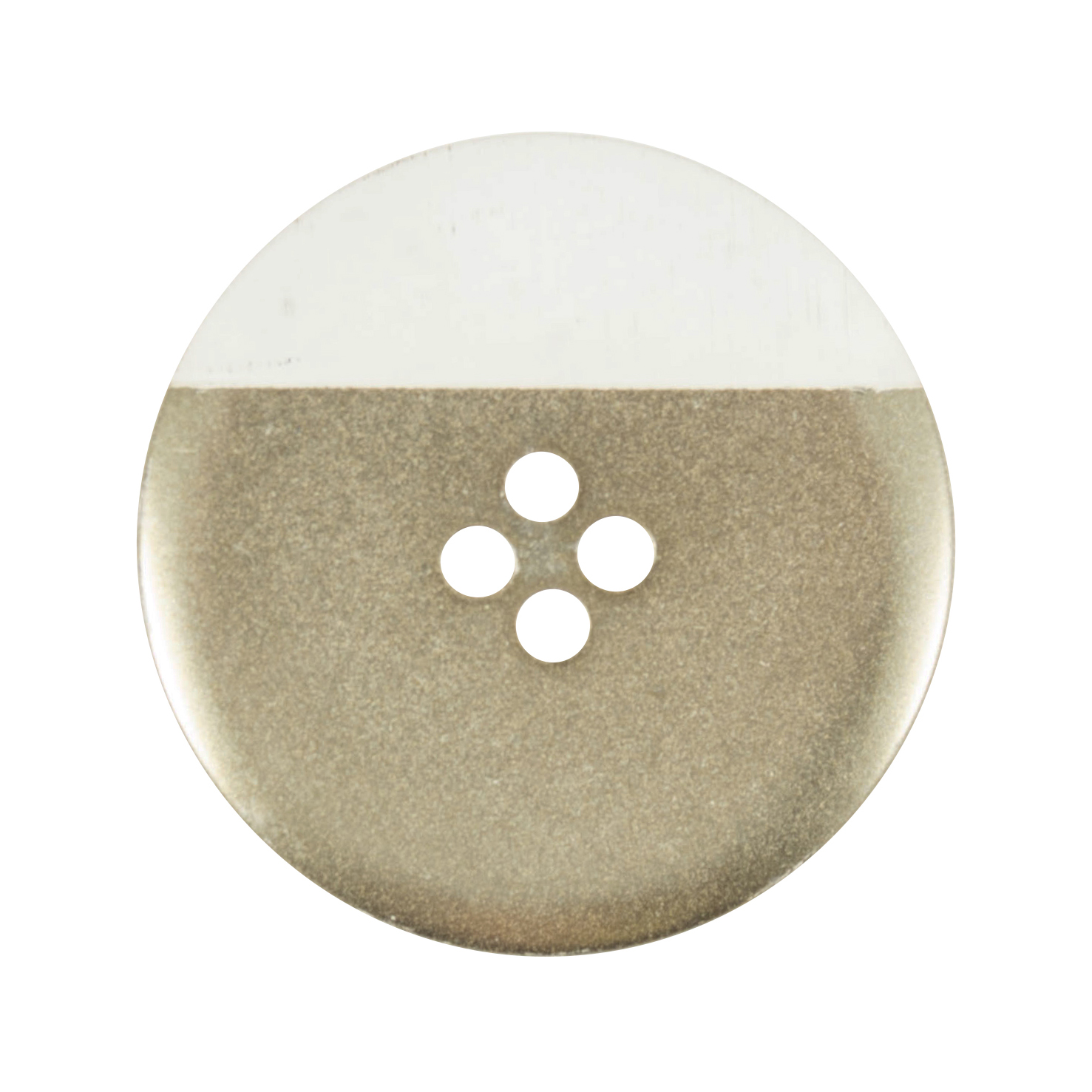 Button: 22mm: Metallic Contrast: 4 Hole: Transparent & Gold - Trimits ...