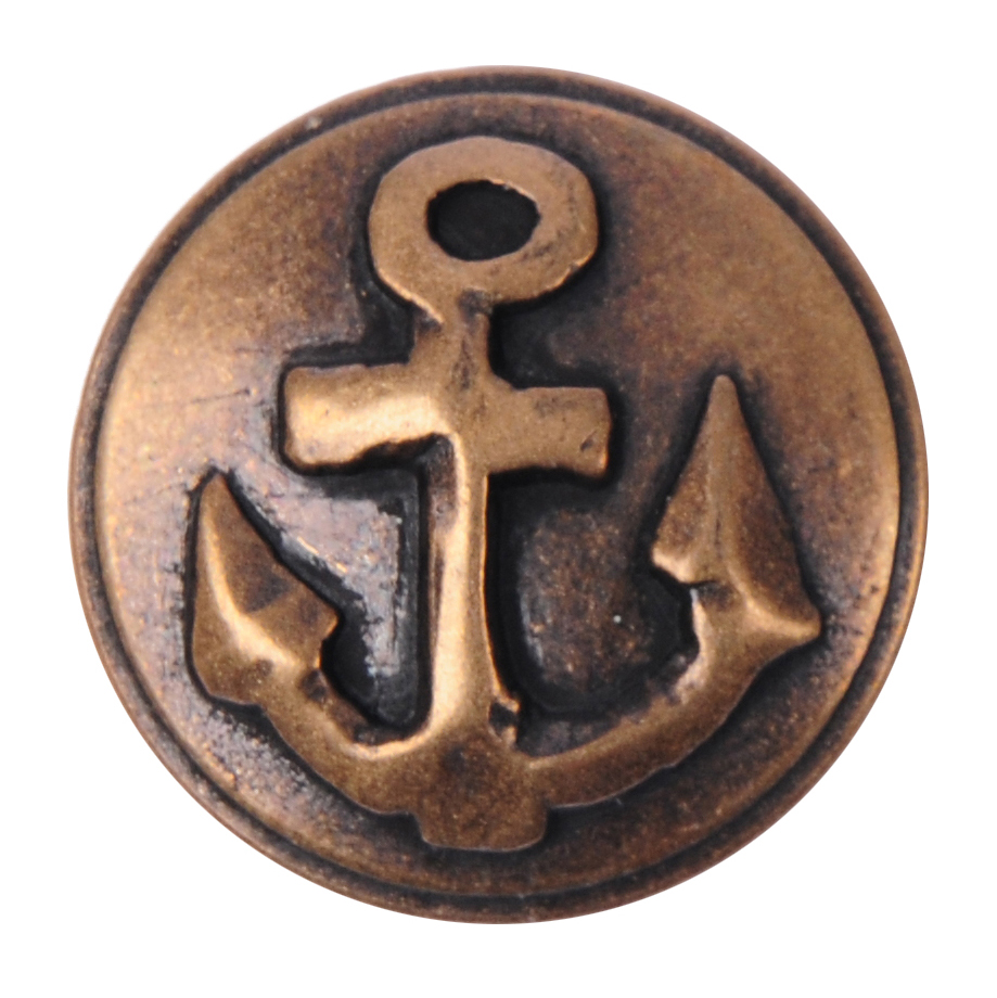 Buttons: Anchor: Metal: 19mm: Bronze - Trimits Loose Buttons - Groves ...