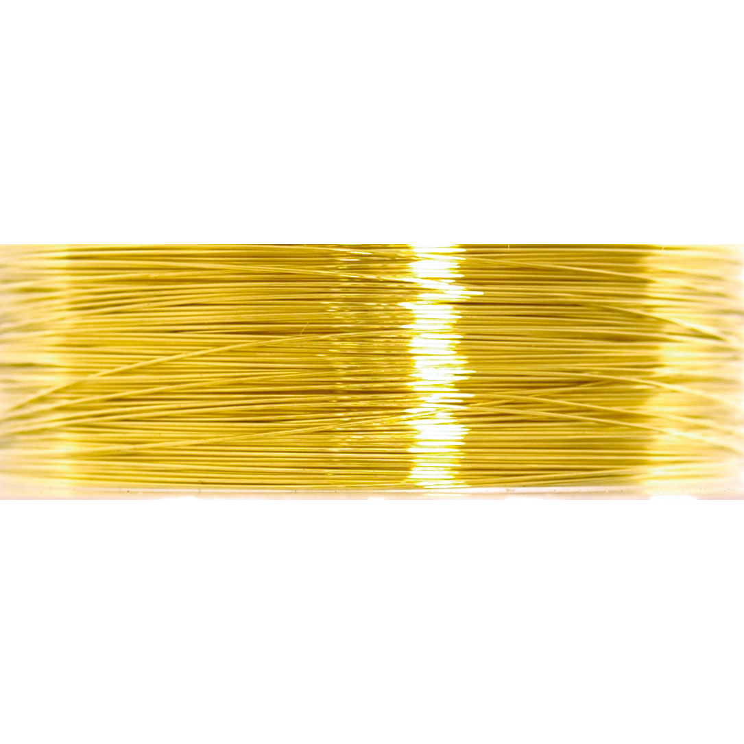 Beading Wire: 34 Gauge: 21.9m: Gold - Trimits - Groves and Banks