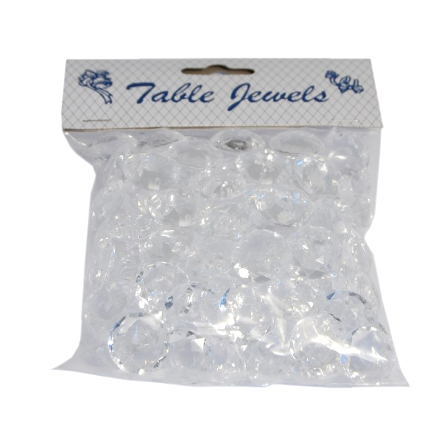 Table Decorations: Table Jewels: Pack of 100: Clear - Occasions -- Bulk ...