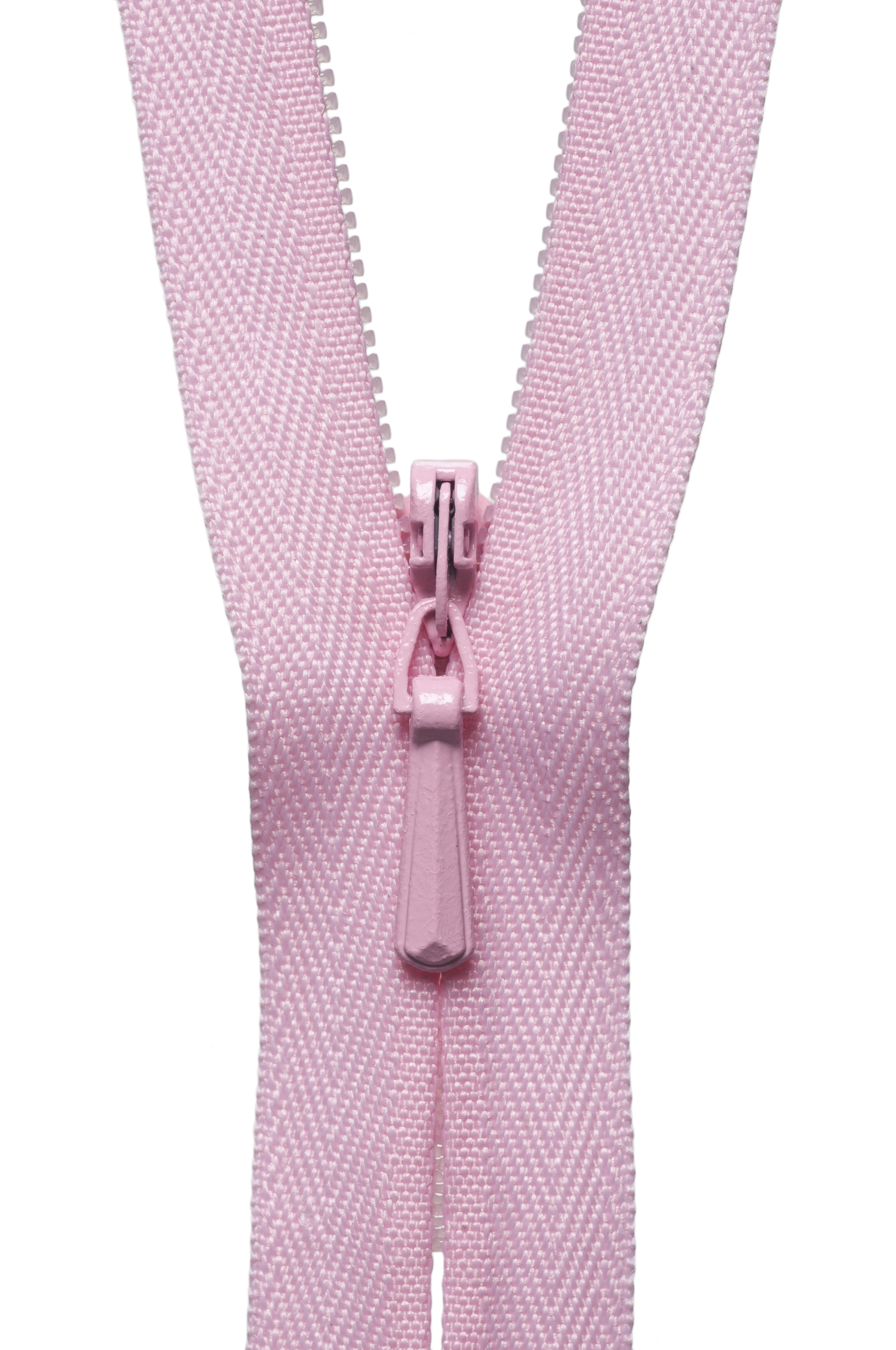 Concealed Zip: 23cm: Mid Pink - YKK - Groves and Banks
