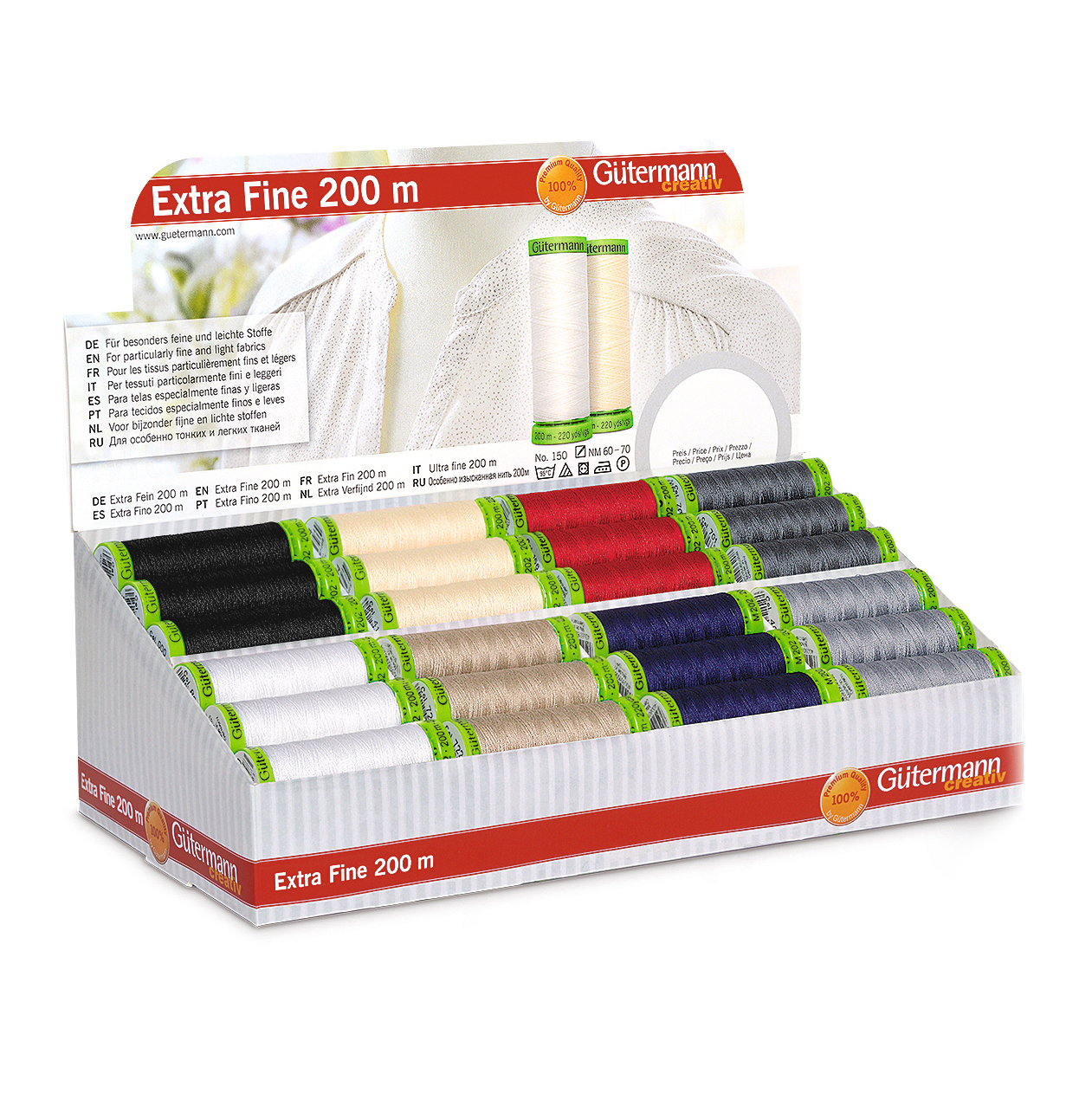 Counter Display Unit: Sew-All Extra Fine: 48 x 200m: Assorted ...