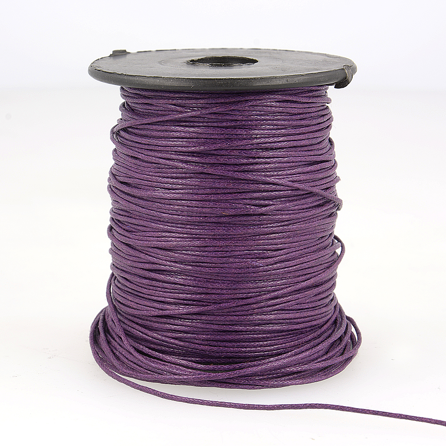 Trim: Cord: Faux Leather: 70m x 1mm: Violet - Stephanoise - Groves and ...