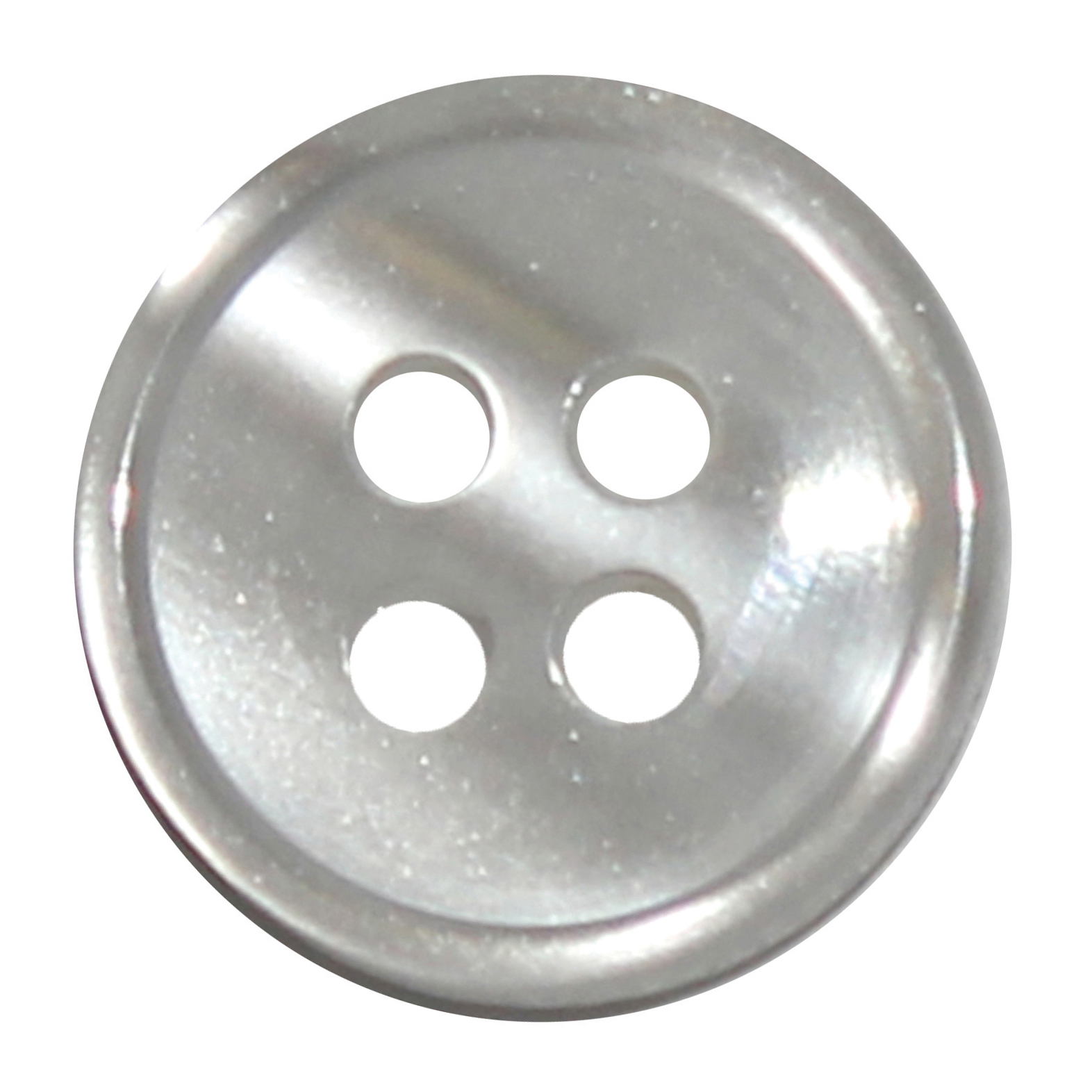 Buttons: 4-Hole: 13mm: Pearl White - Trimits Loose Buttons - Groves and ...