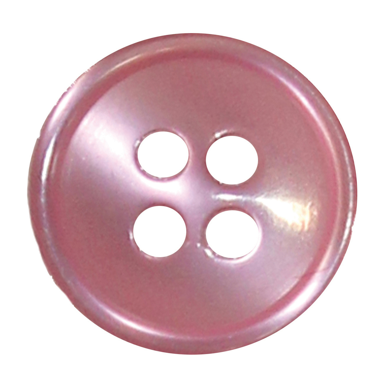 Buttons: 4-Hole: 13mm: Light Pink - Trimits Loose Buttons - Groves and ...
