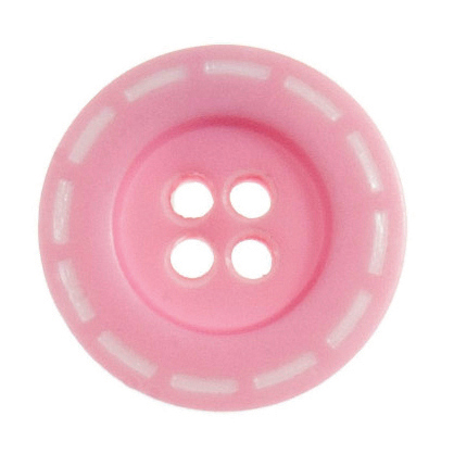 Buttons: Stitched Design: 18mm: Pink - Trimits Loose Buttons - Groves ...